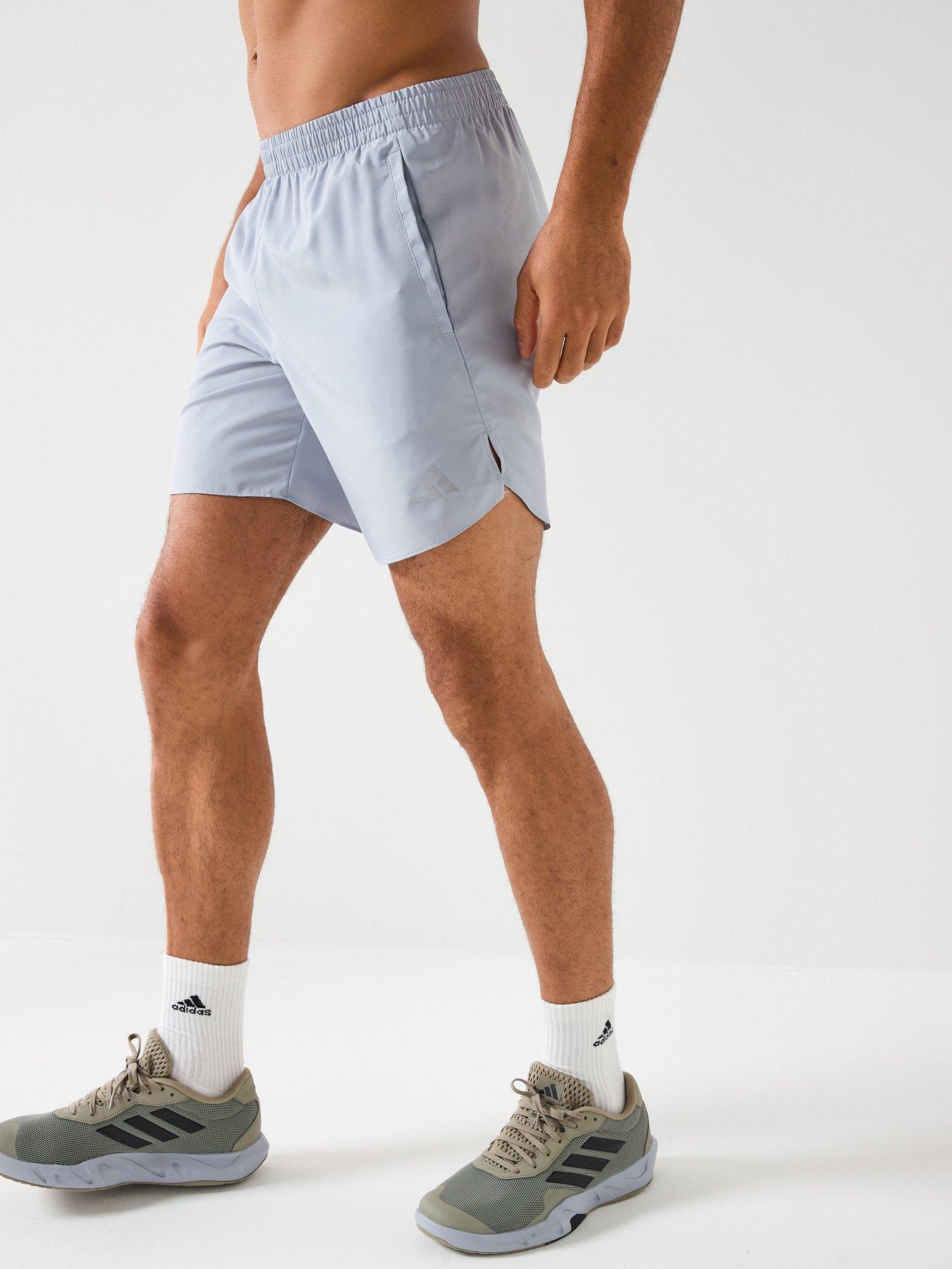 adidas Mens Running Run It 7Inch Shorts - Silver | Very