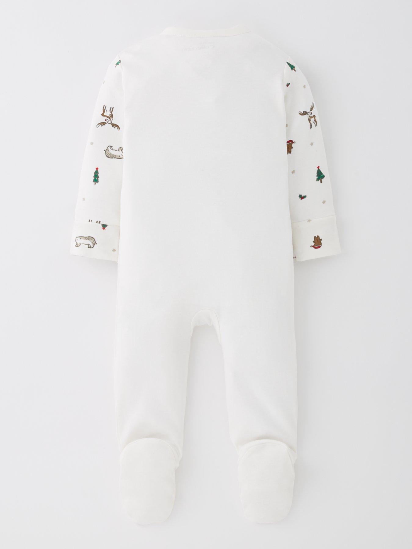 The Very Collection Unisex My First Christmas Sleepsuit - Cream | Very