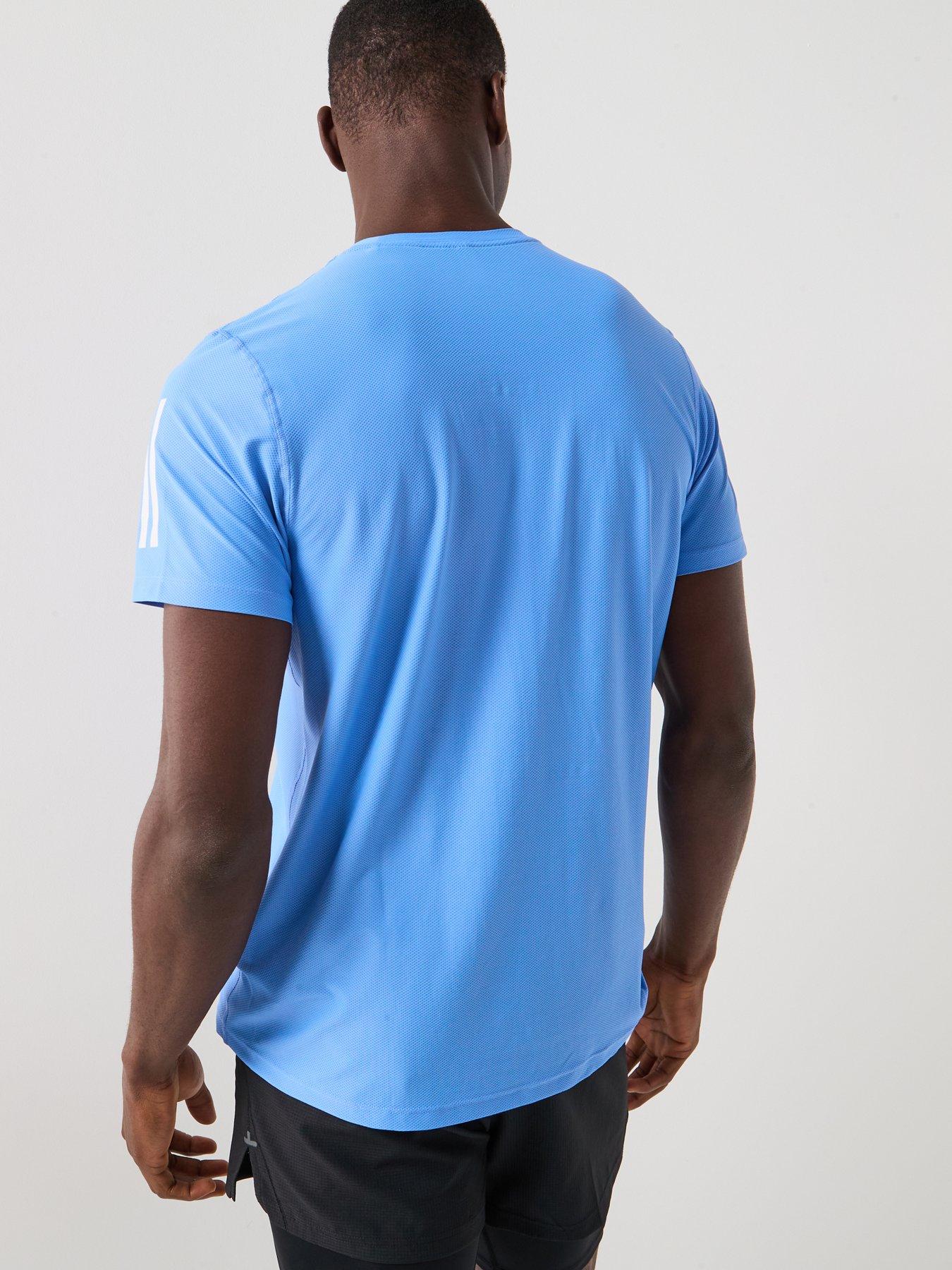 adidas Mens Running Own The Run T-Shirt - Blue | Very