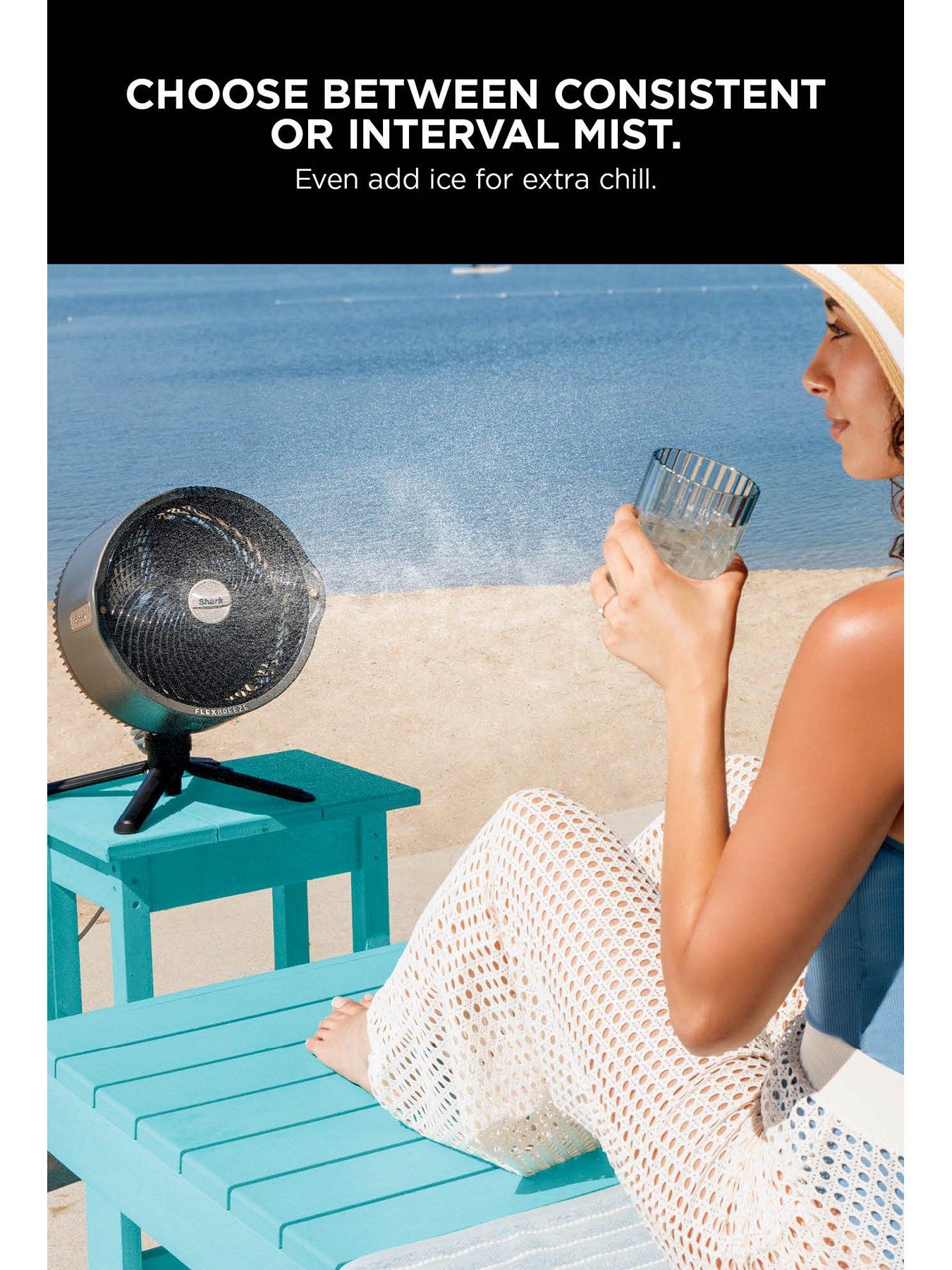 Shark FlexBreeze Pro Mist Indoor & Outdoor Fan & Outdoor Misting System ...