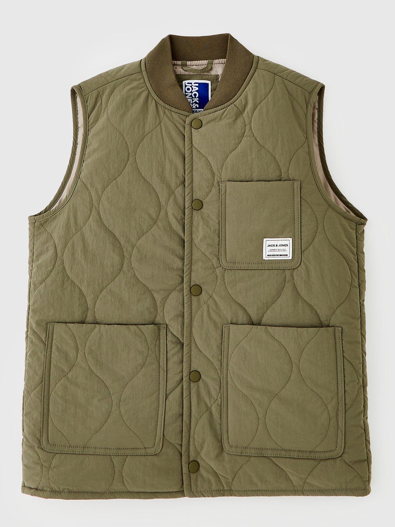 Jack & Jones Junior Boys Hero Liner Gilet - Dusty Olive | Very
