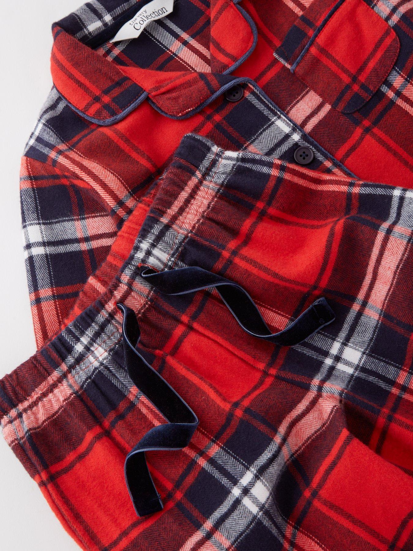 The Very Collection Kids Family Christmas Pj Check Flannel Revere Set ...