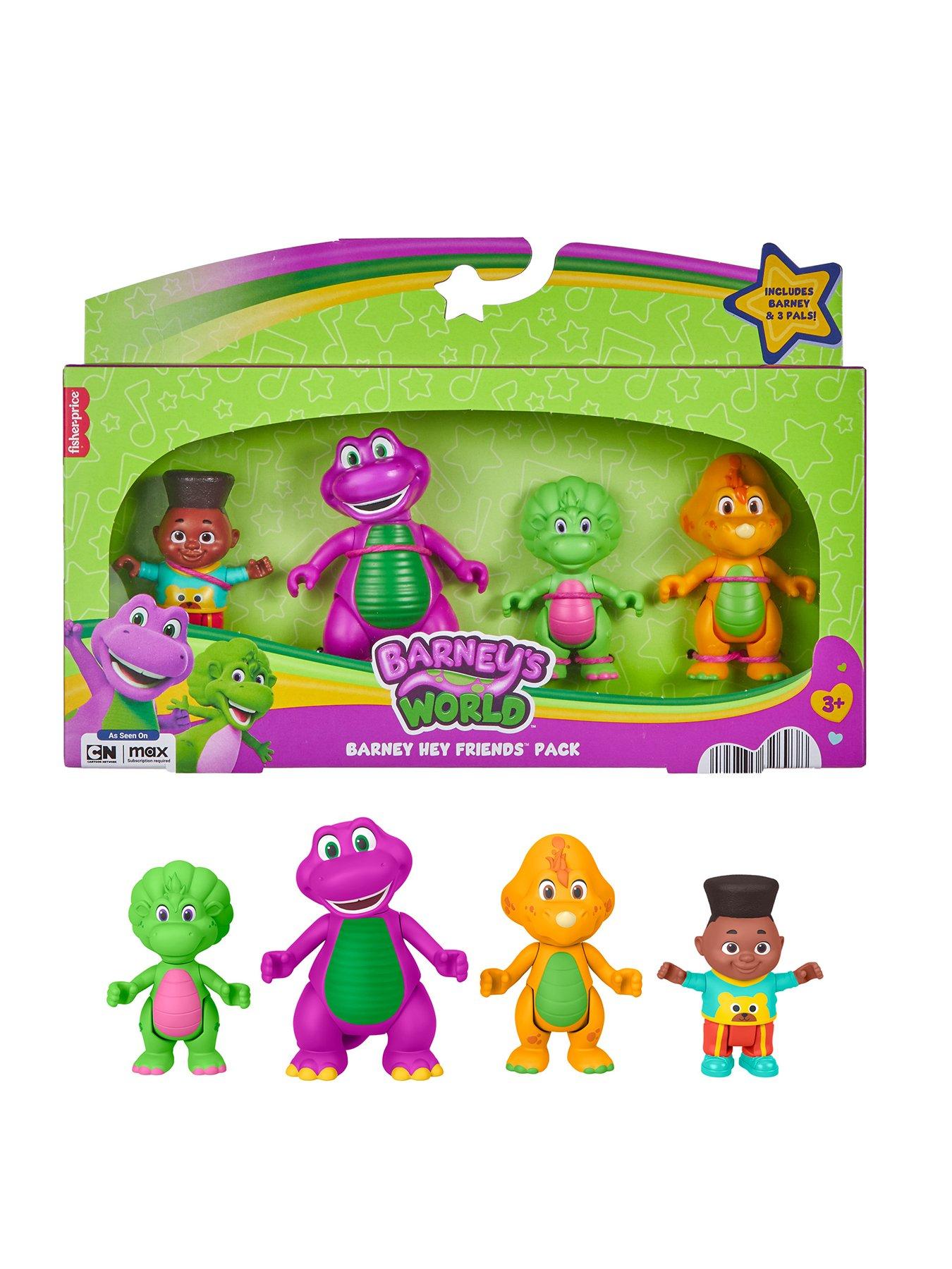 Barney Fisher-Price Barney's World Barney Hey Friends Pack with 4 ...