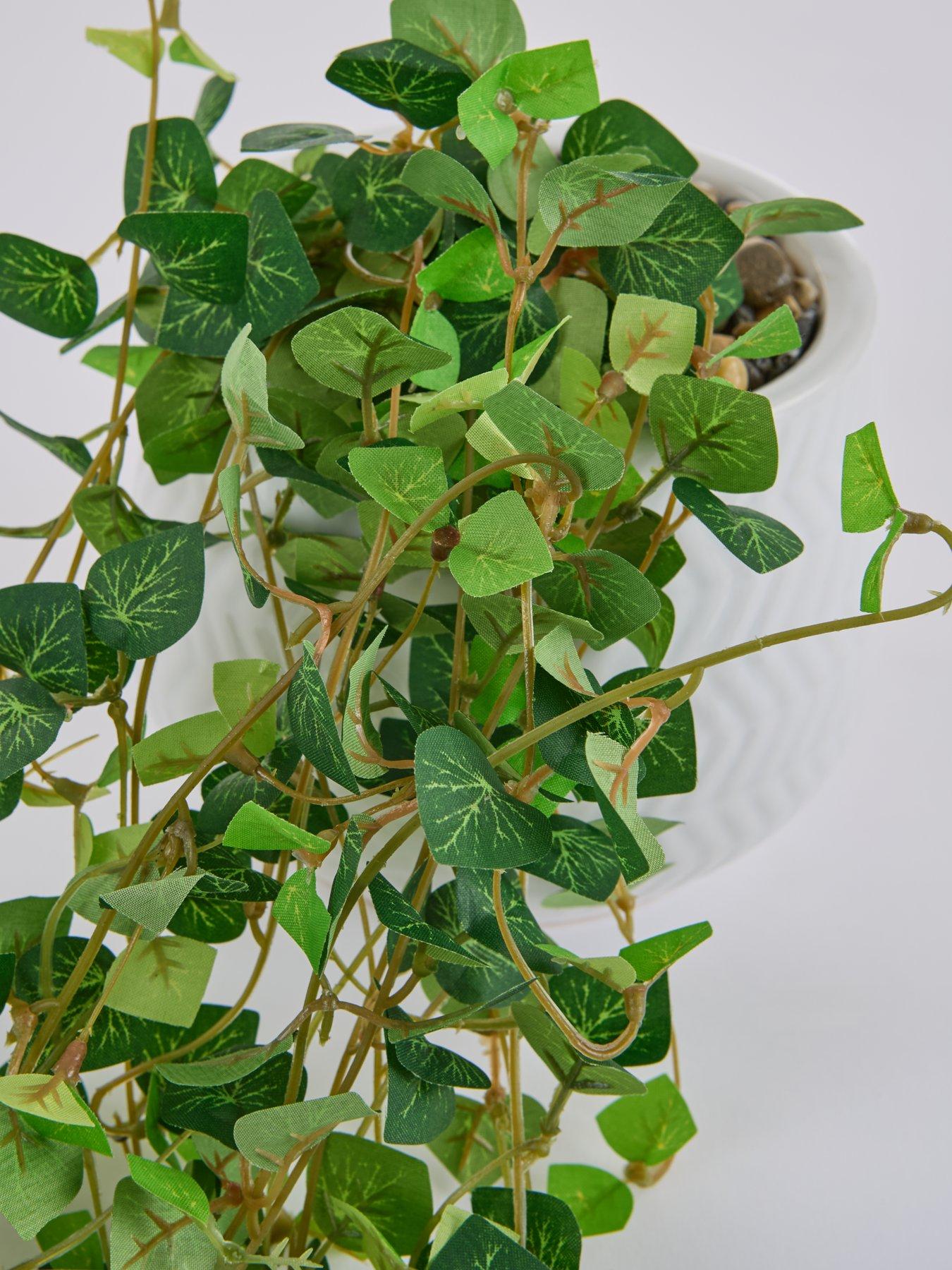 The Very Collection Faux String of Hearts Trailing Plant in Ceramic Pot ...