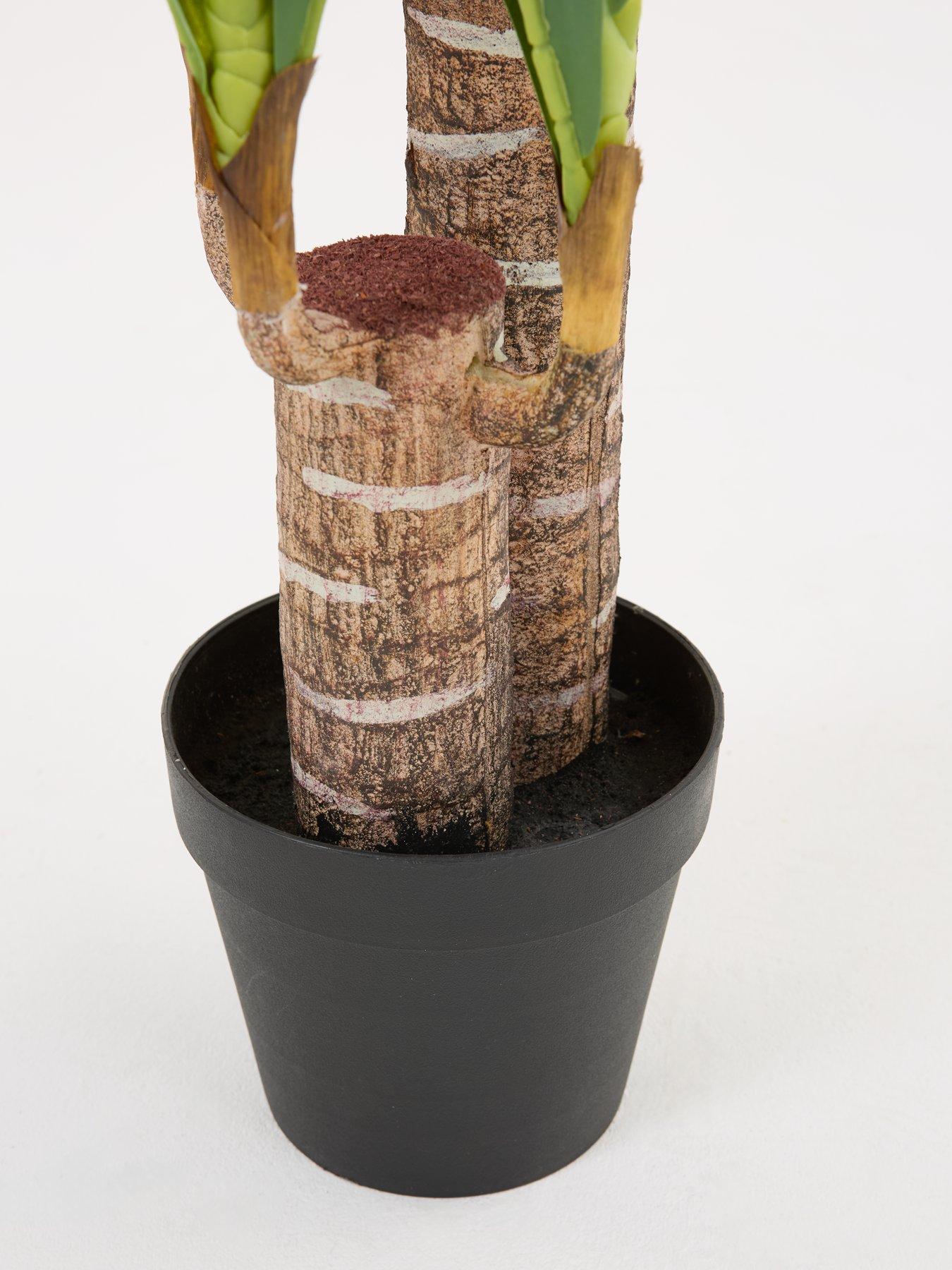 The Very Collection Faux Double Stem Yucca Plant in Plastic Pot | Very