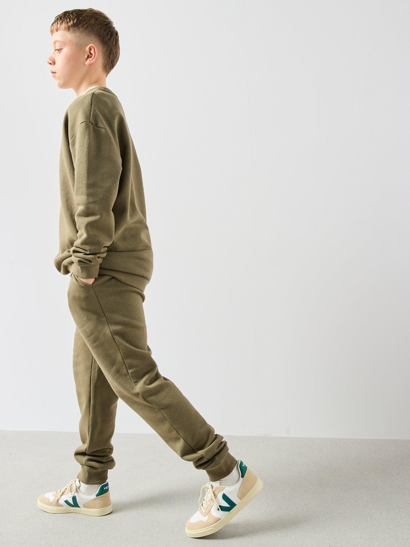 The Very Collection Boys Sweatshirt And Jogger Set - Khaki | Very