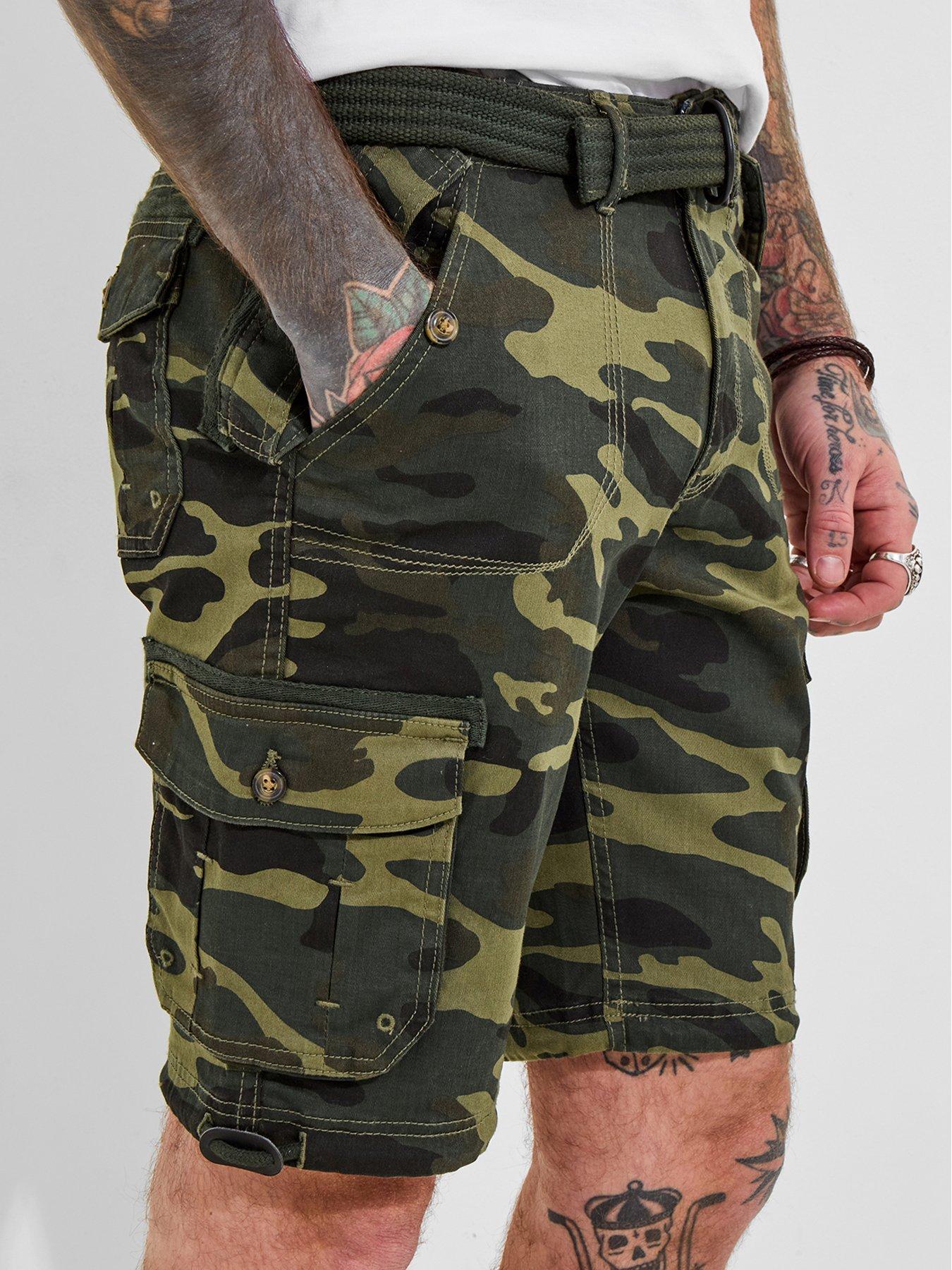 Joe Browns Hit The Action Cargo Shorts - Dark Green | Very