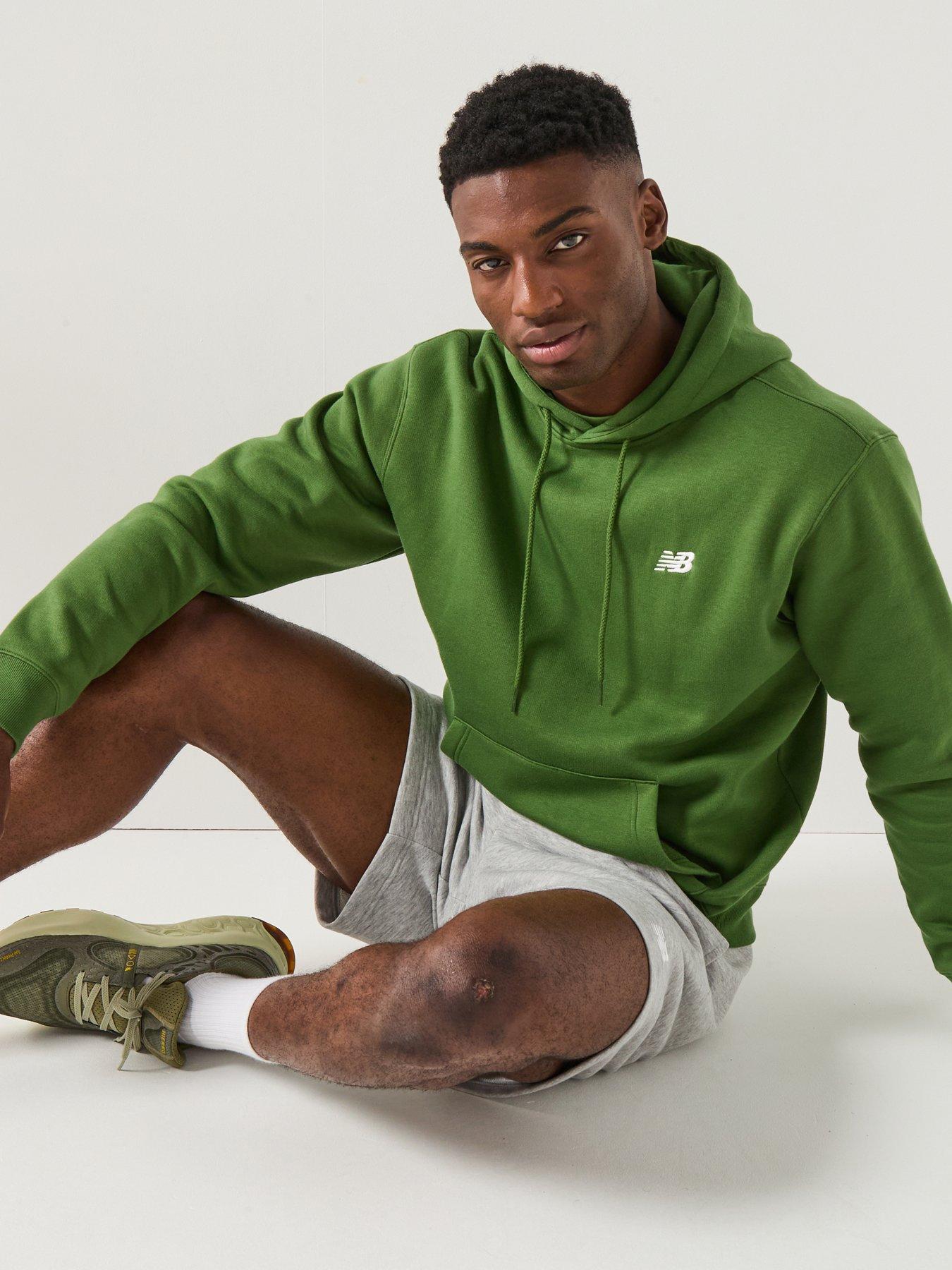 New Balance Mens Sports Essentials Fleece Hoodie - Green | Very