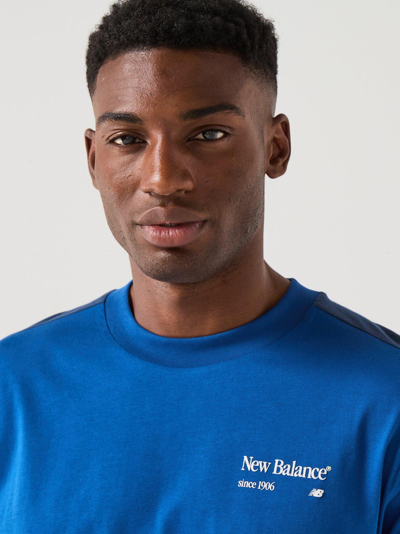 New Balance Mens Reimagined Graphic T-Shirt - Blue | Very