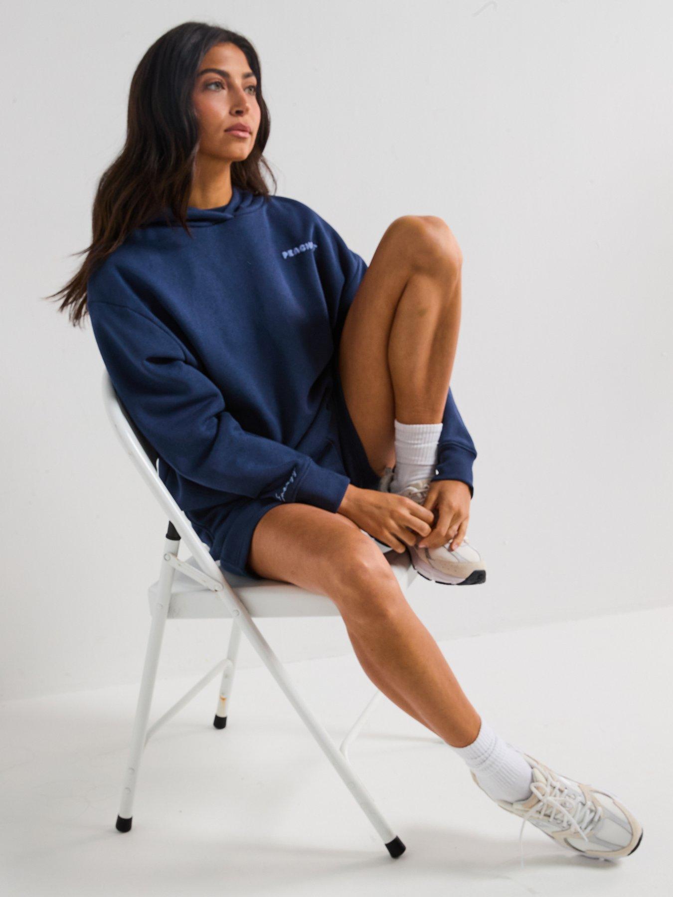 Peach Fit Womens Cozy Season Hoodie - Navy | Very