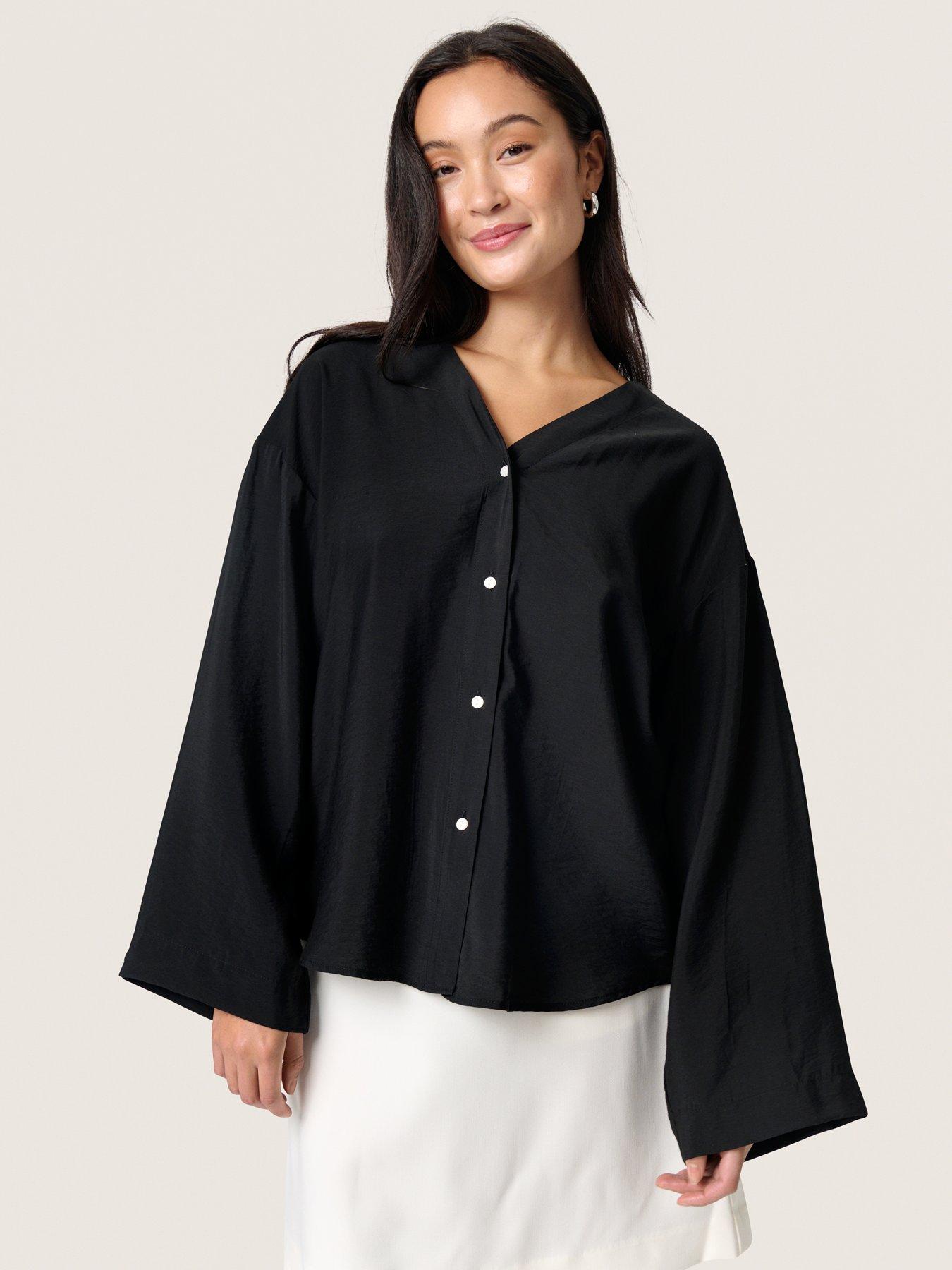 Soaked In Luxury Leodora Blouse - Black | Very