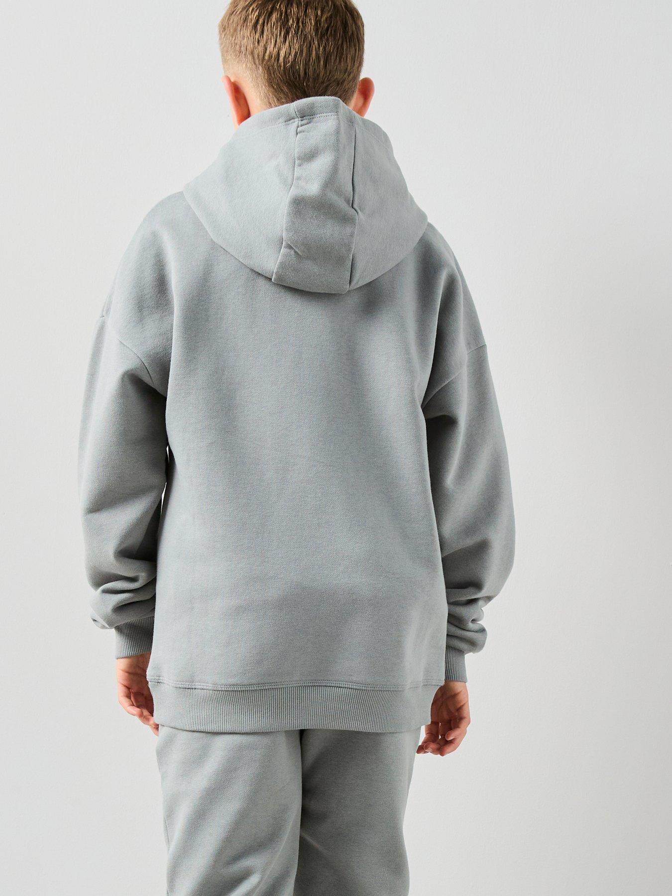 The Very Collection Boys Drop Shoulder Hoodie And Jogger Set - Grey | Very
