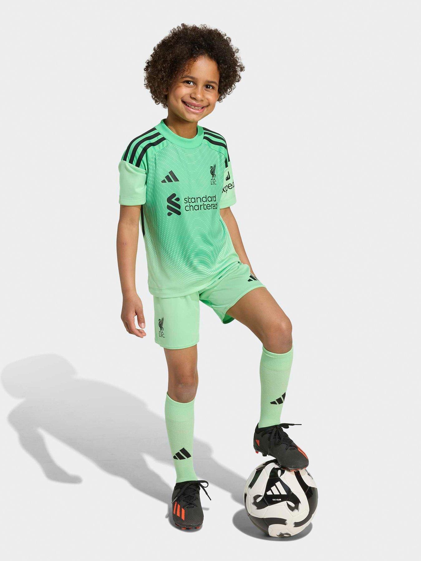 adidas Liverpool 25/26 Away Goal Keeper Mini Kit -Green | Very