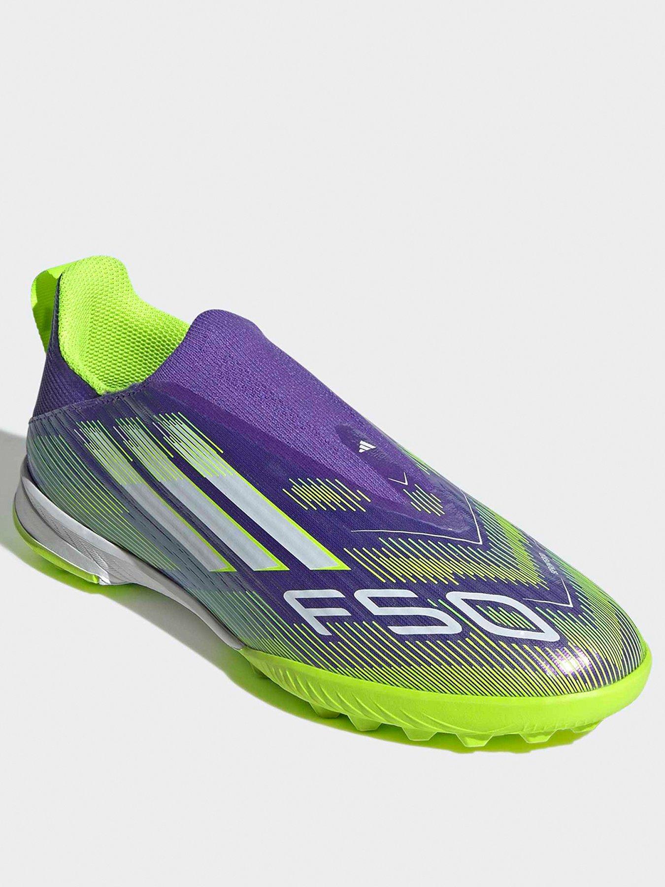 adidas Junior F50 League Laceless Astro Turf Football Boots - Purple | Very