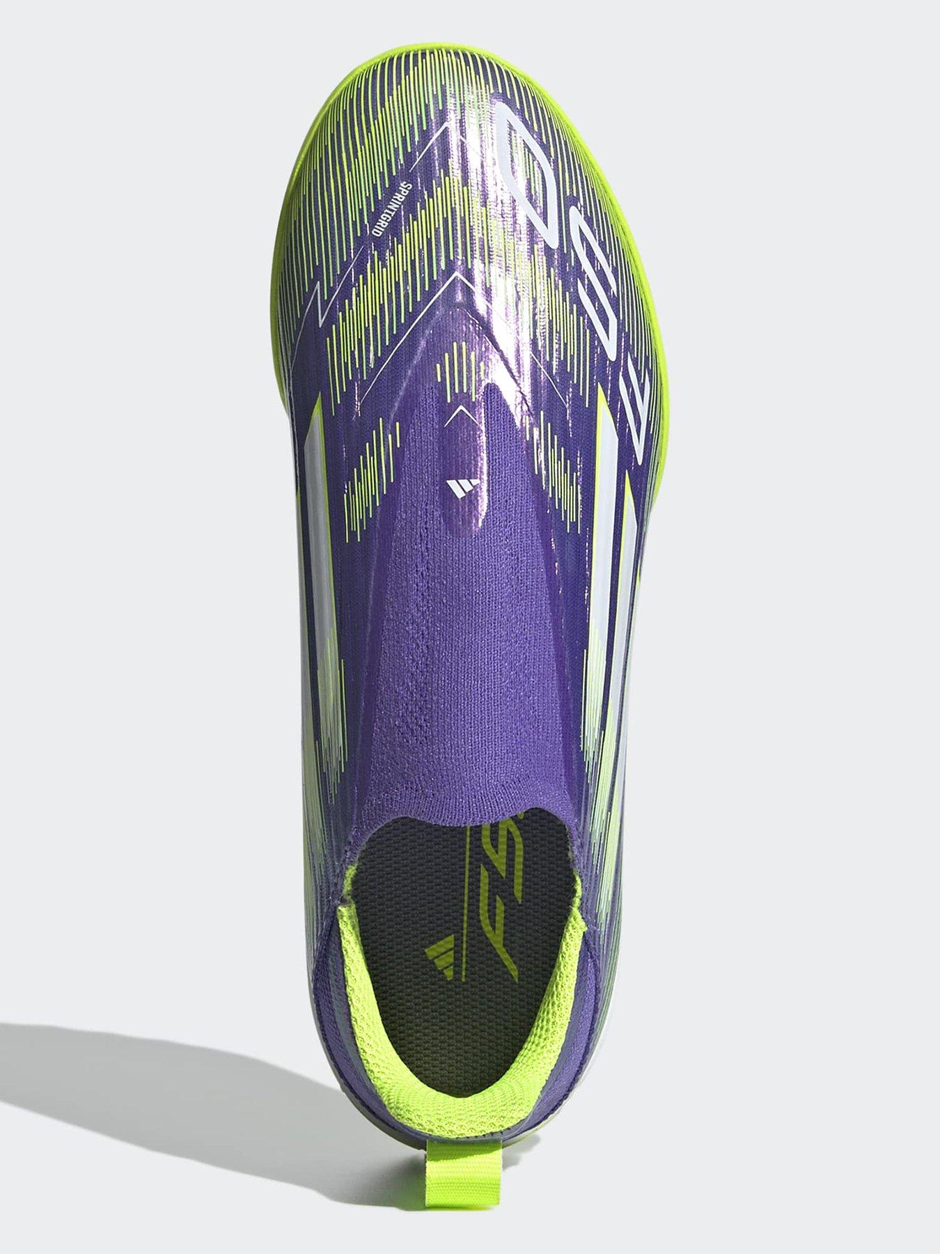 adidas Junior F50 League Laceless Astro Turf Football Boots - Purple | Very
