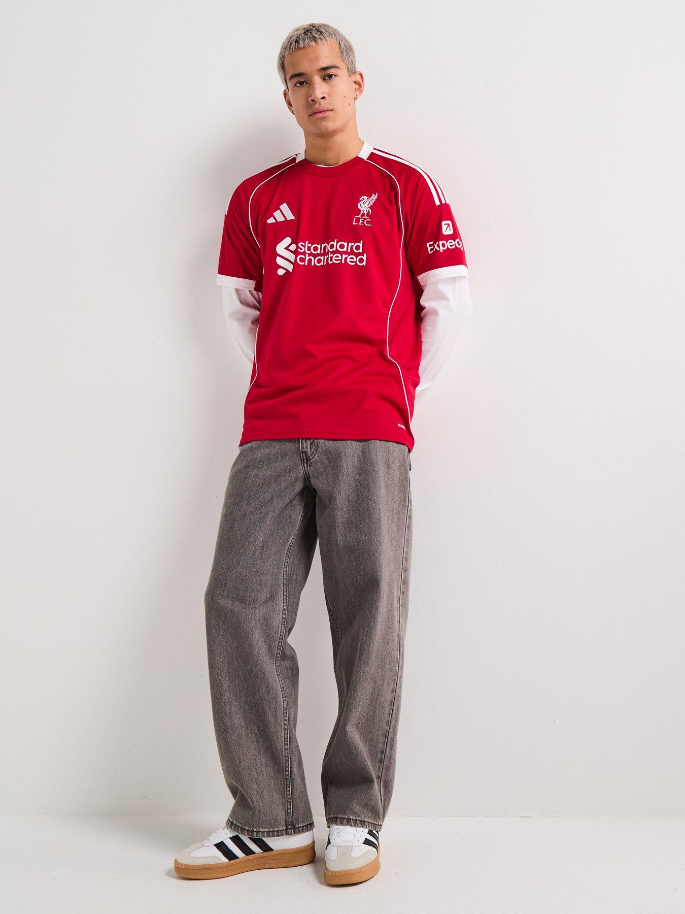 adidas Liverpool Men's 25/26 Home Stadium Replica Shirt - Red | Very