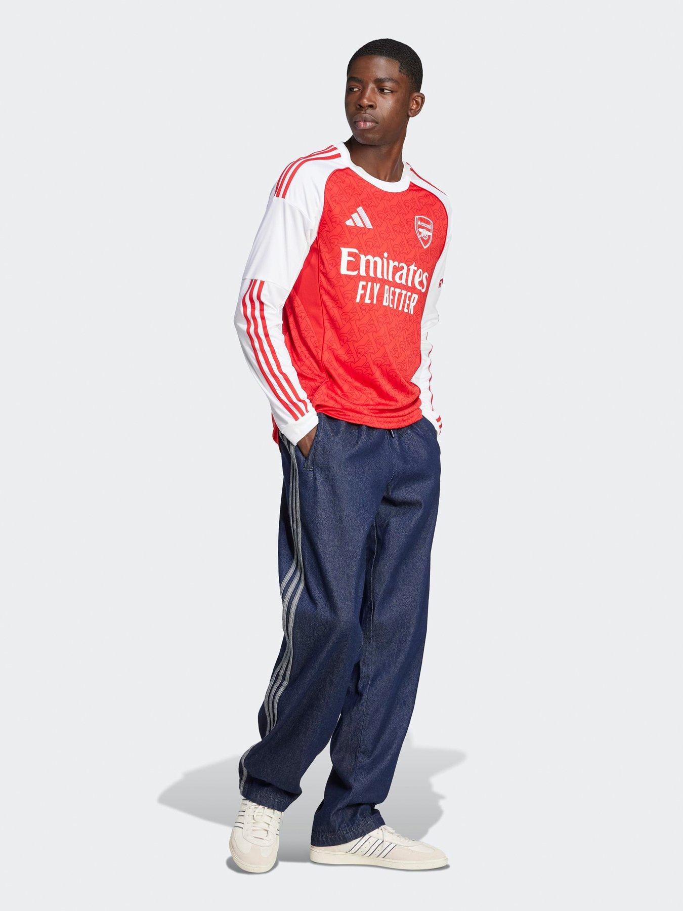 adidas Arsenal Mens 25/26 Home Long Sleeve Stadium Replica Shirt - Red ...