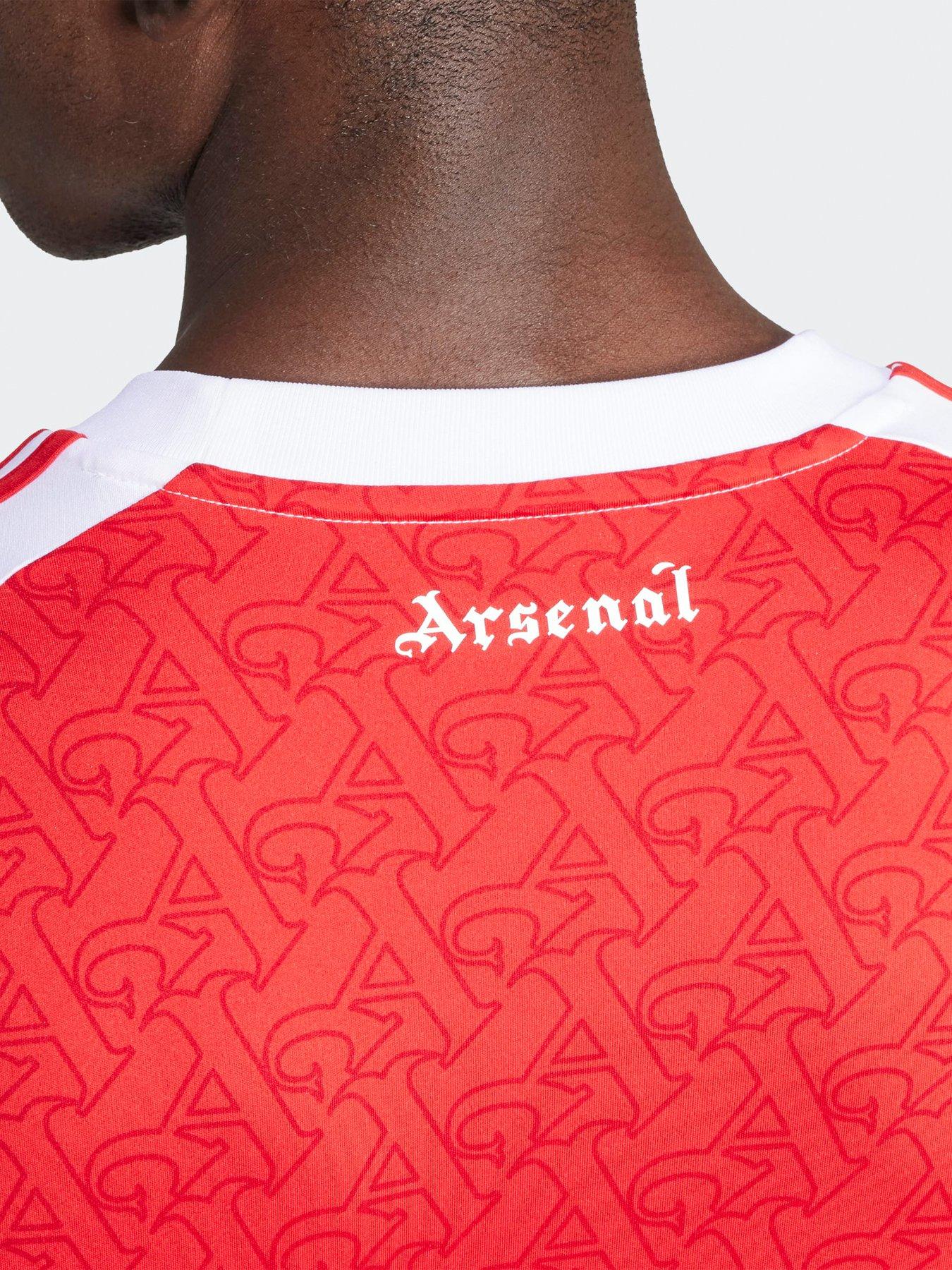adidas Arsenal Mens 25/26 Home Long Sleeve Stadium Replica Shirt - Red ...