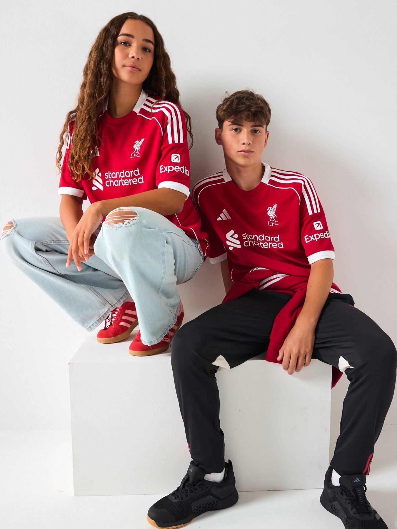 adidas Liverpool Junior 25/26 Home Stadium Replica Shirt - Red | Very