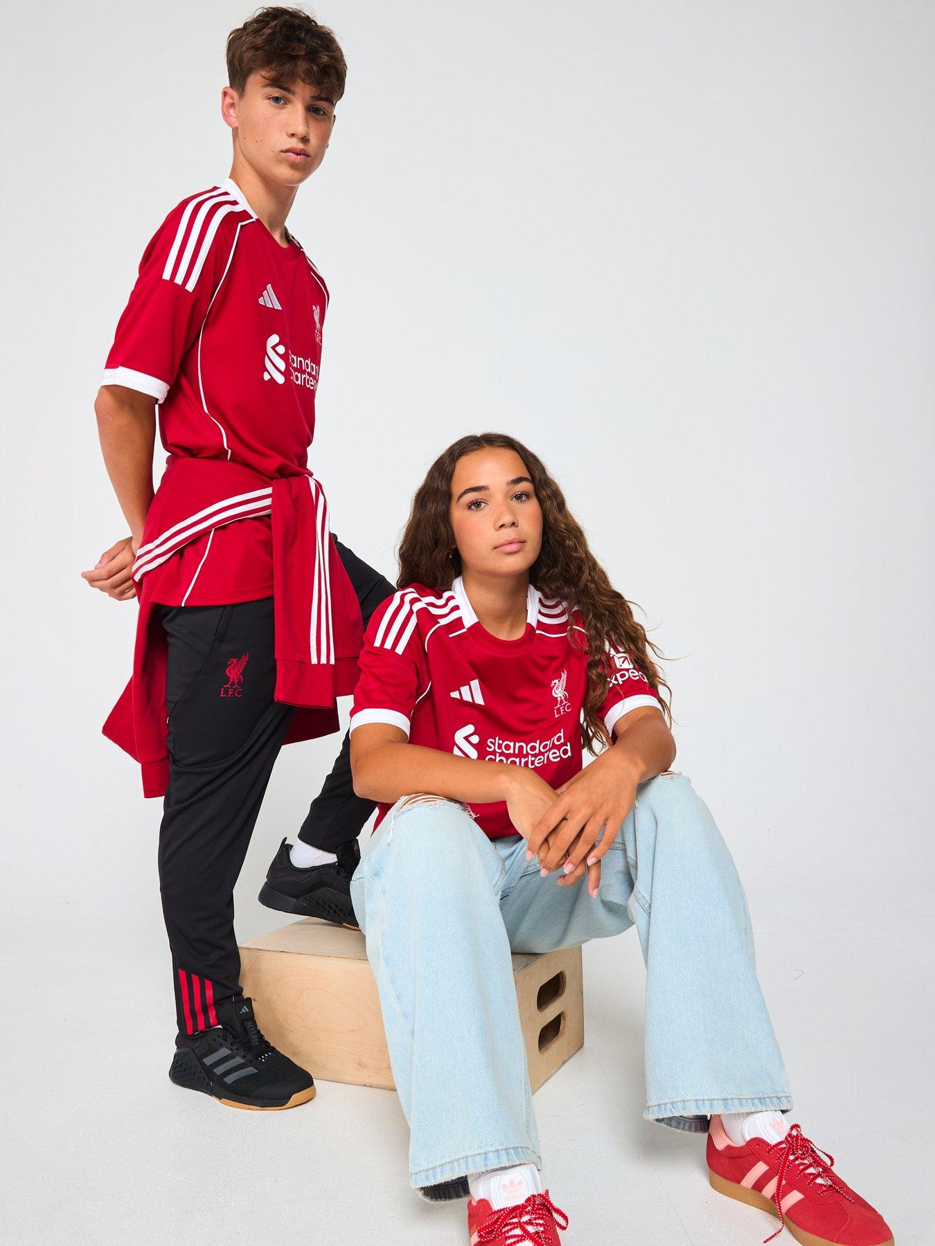 adidas Liverpool Junior 25/26 Home Stadium Replica Shirt - Red | Very