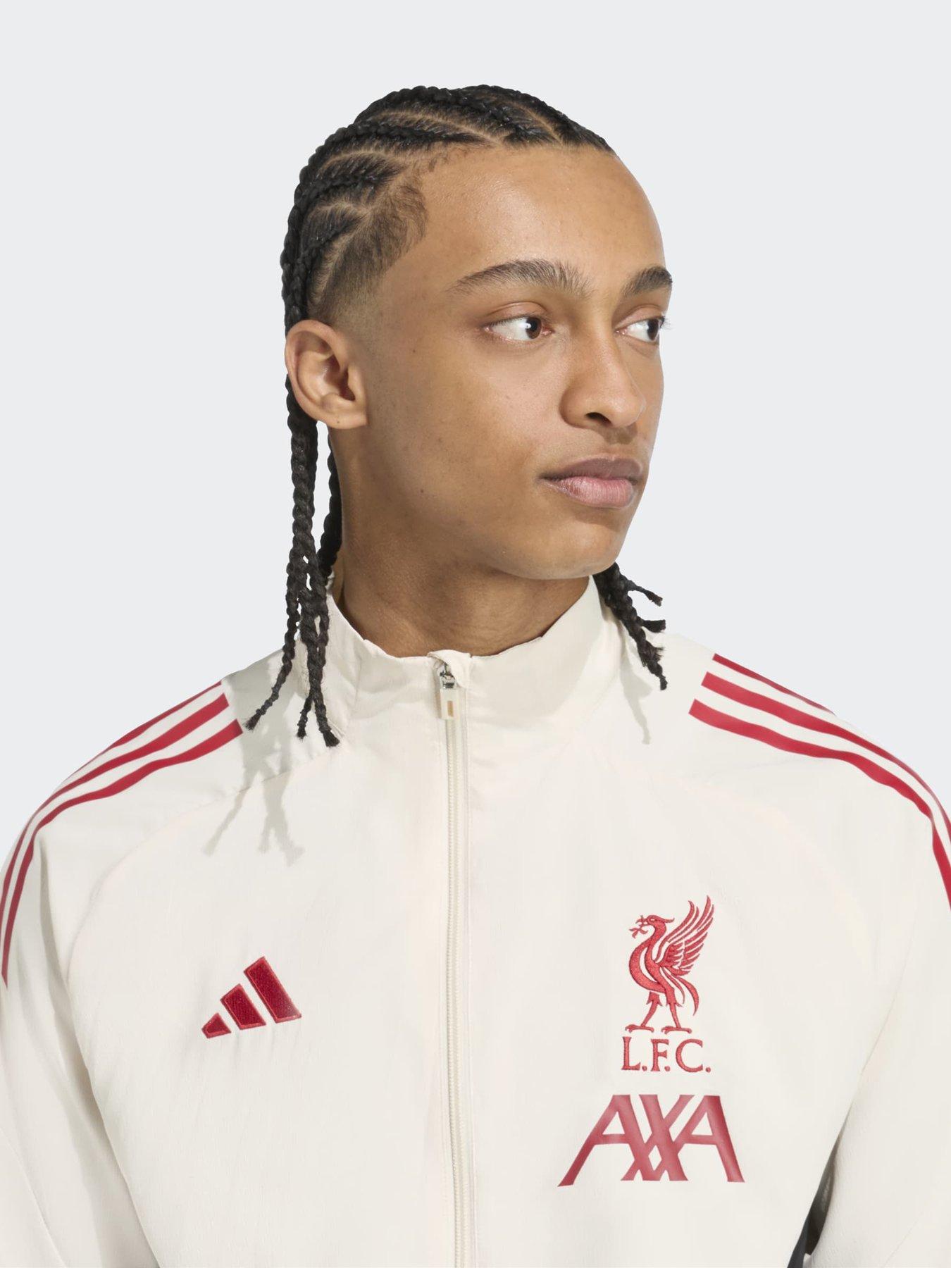 adidas Mens Liverpool Training Presentation Jacket- White | Very