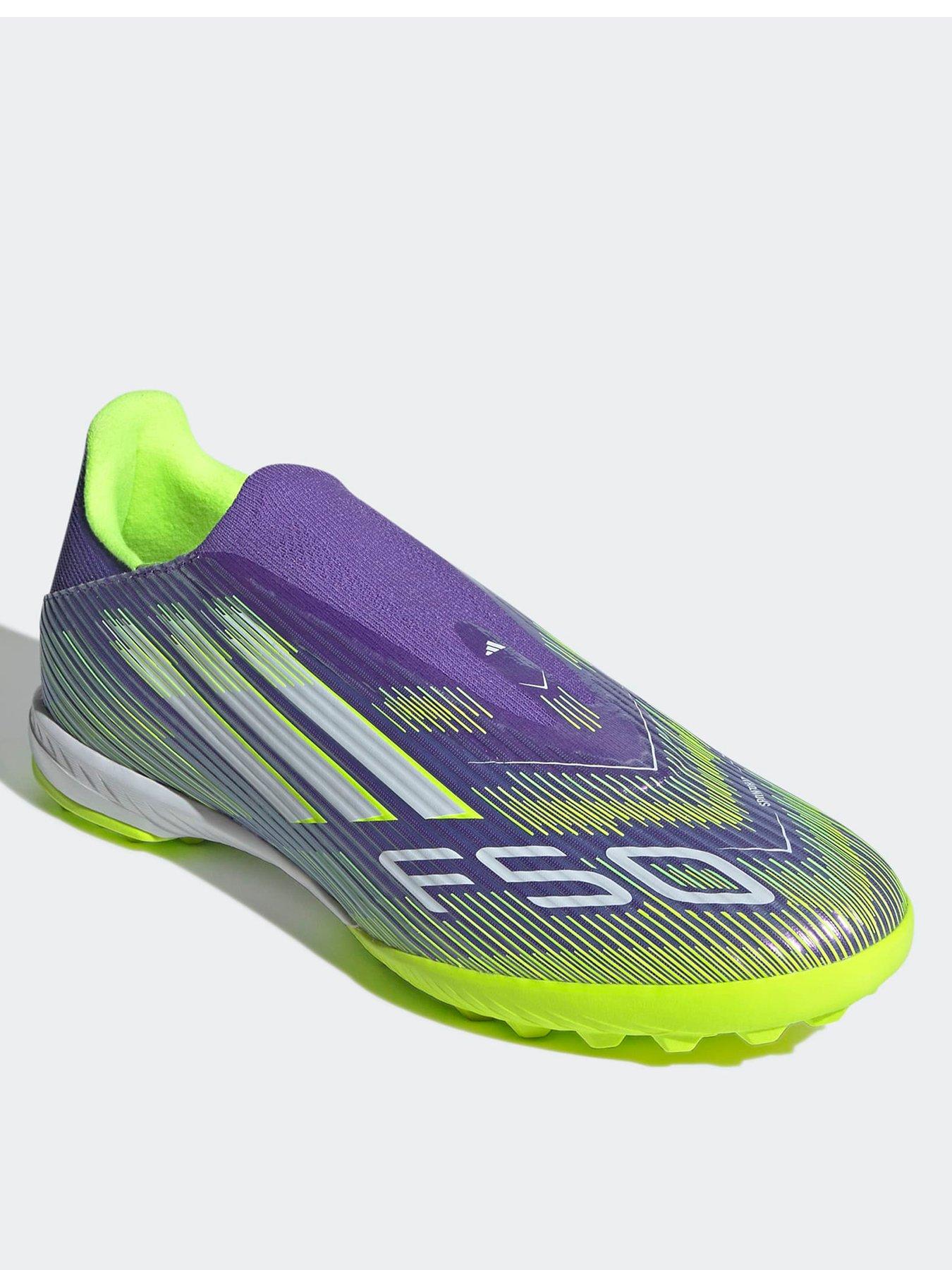 adidas Mens F50 League Laceless Astro Turf Football Boots - Purple | Very