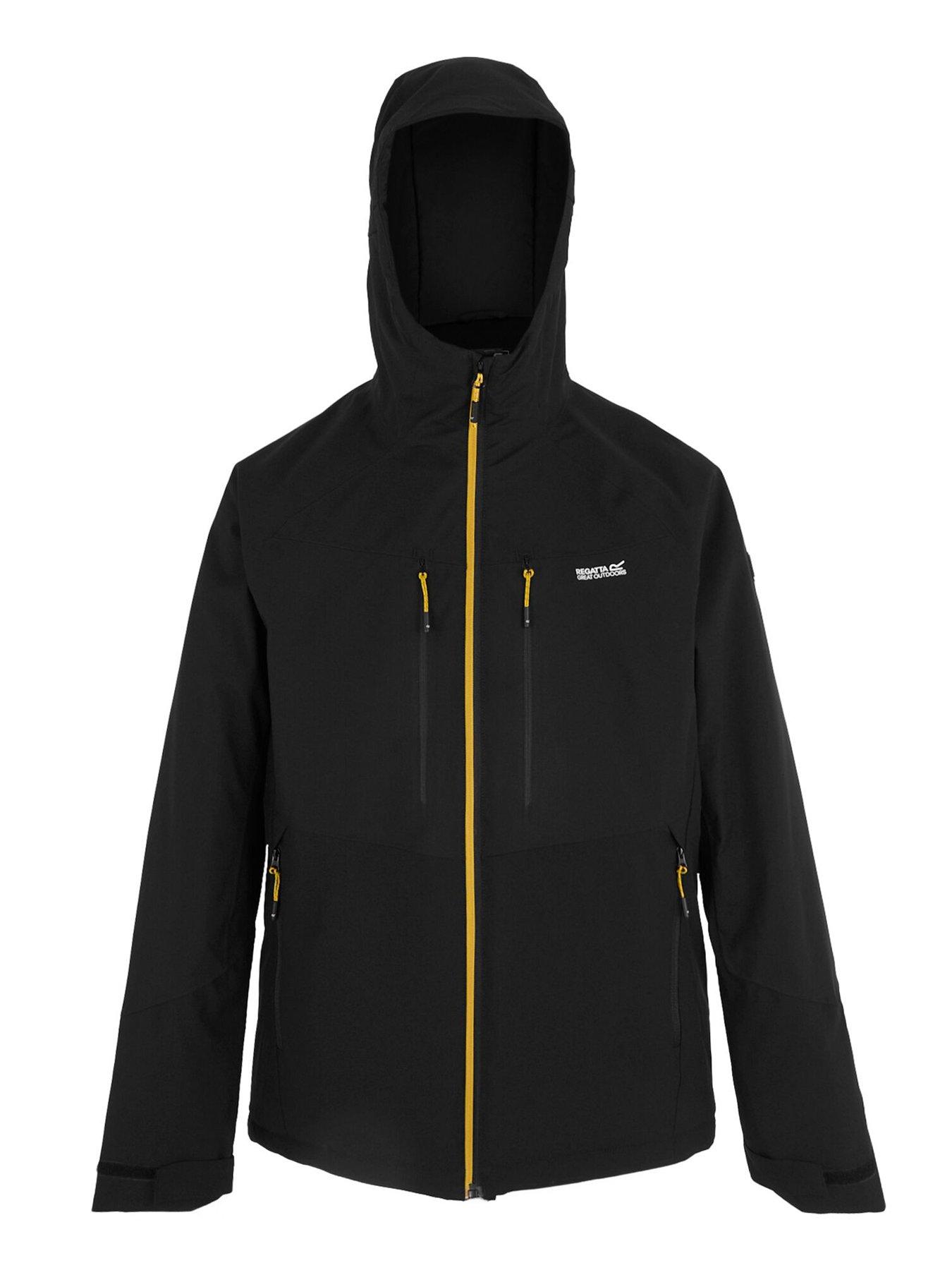 Regatta Mens Highton Stretch Padded Waterproof Insulated Jacket - Black ...