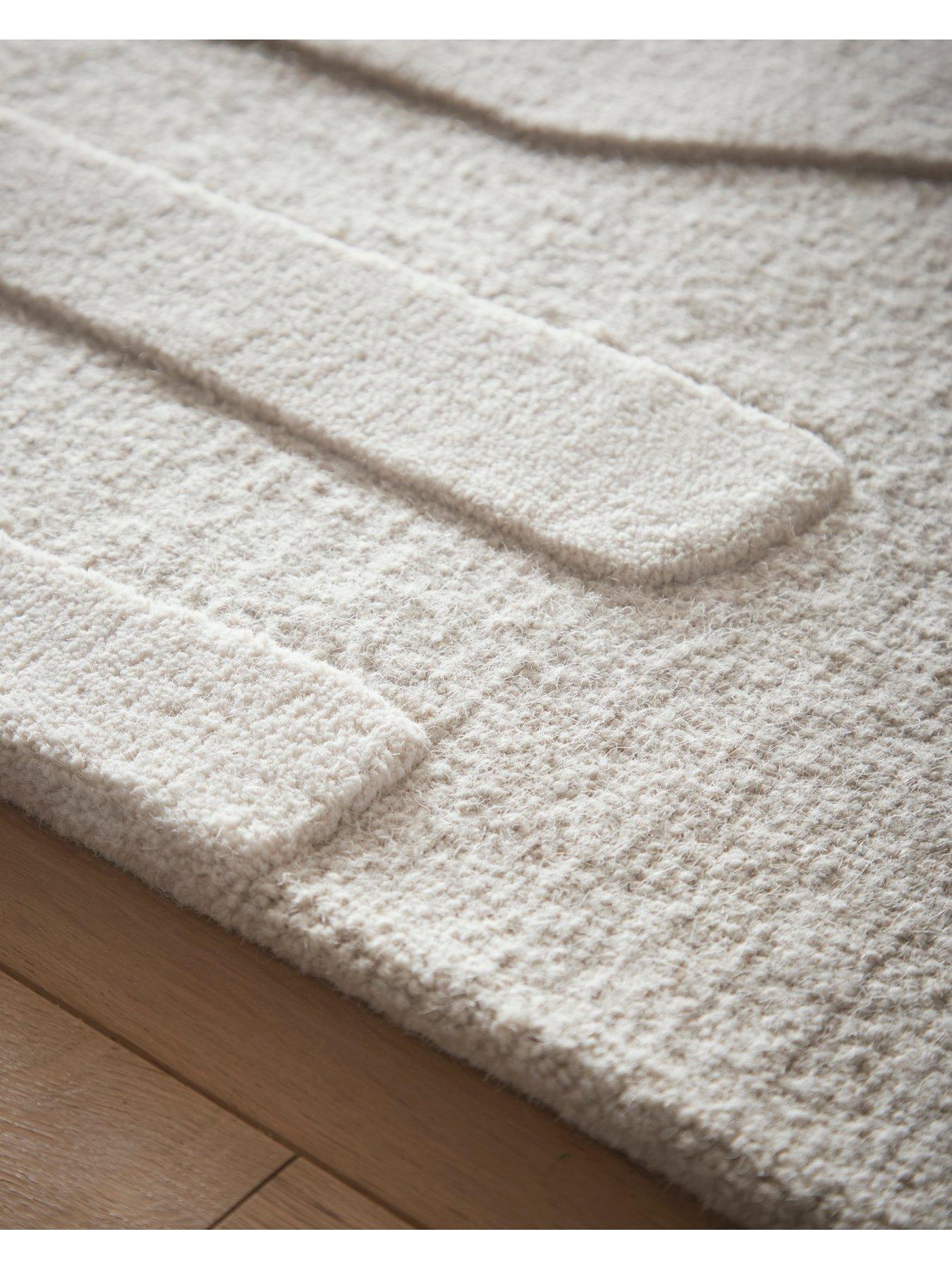 The Very Collection Sculpted Wool Stone Rug | Very