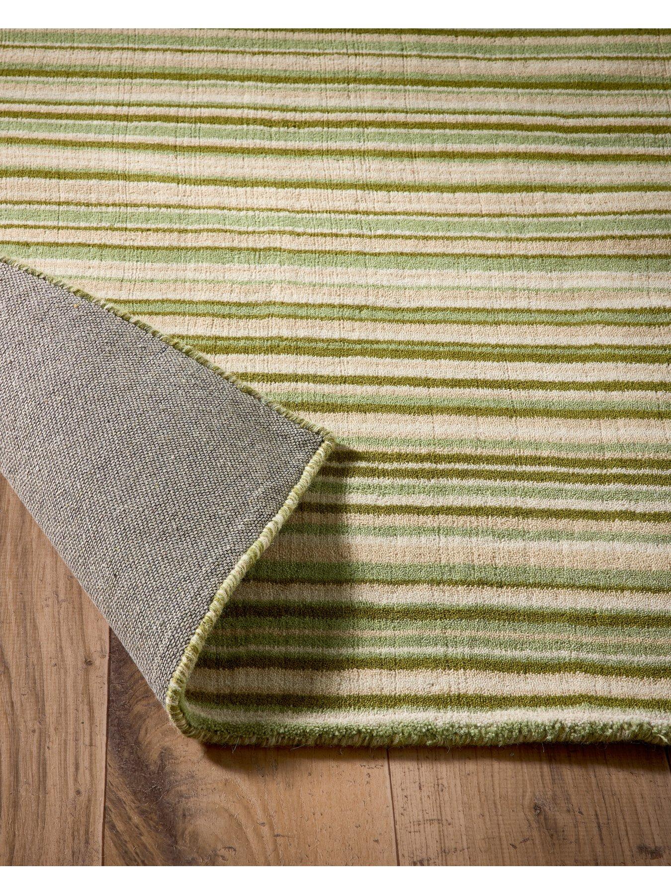 Very Home Fine Stripes Green Runner | Very