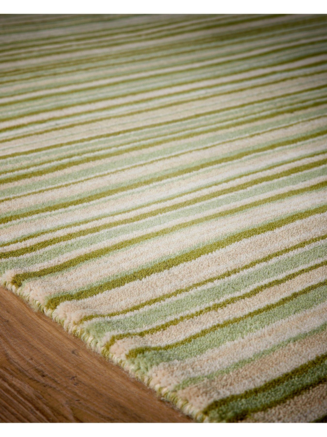Very Home Fine Stripes Green Runner | Very
