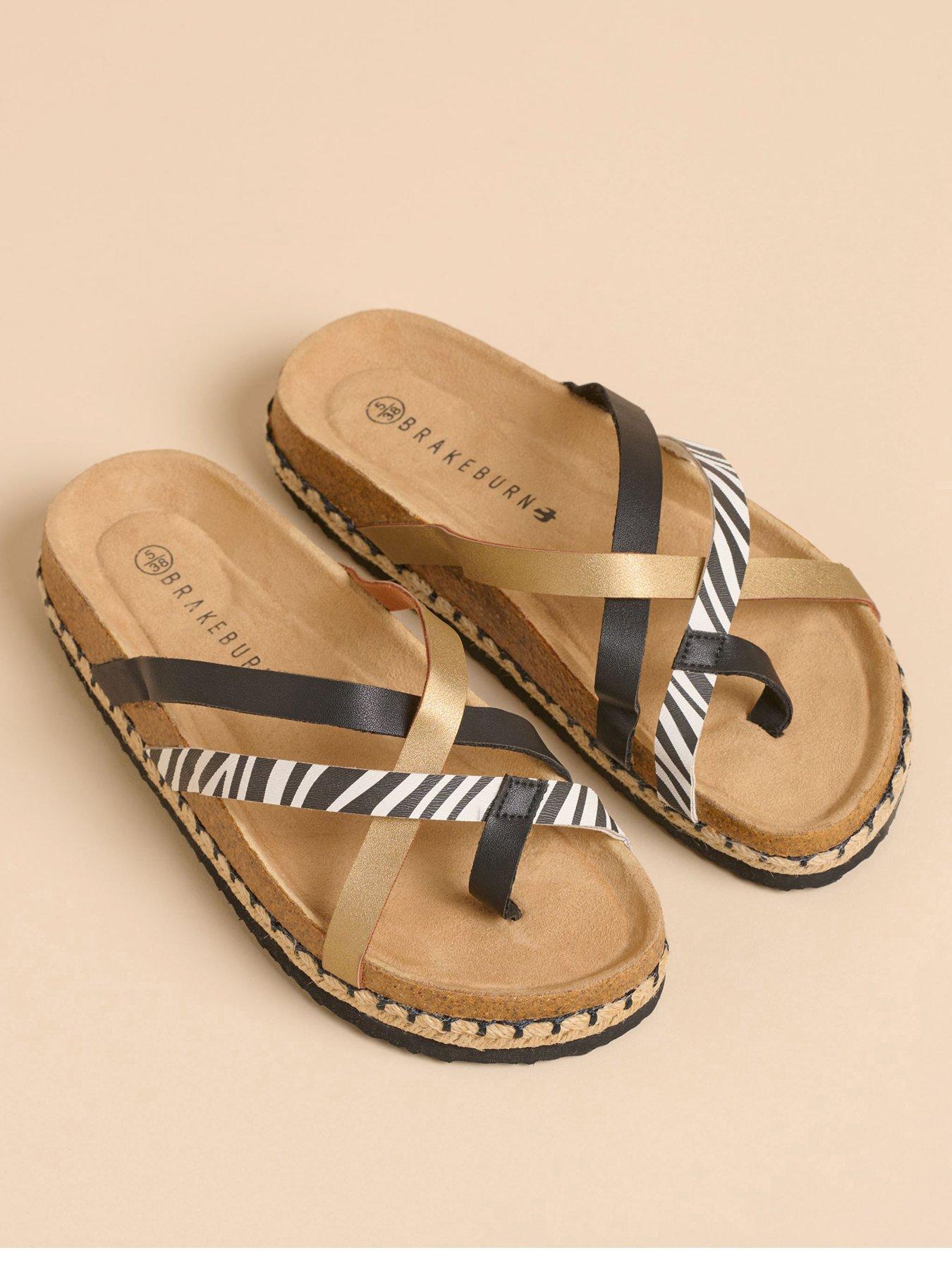 Brakeburn Zebra Multi Strap Sandals | Very