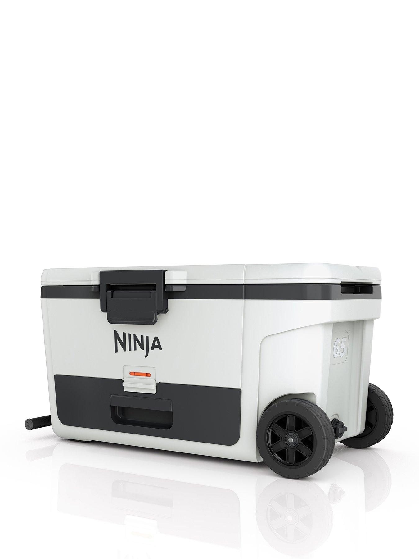 NINJA FrostVault 65QT/61L Wheeled Cooler with Dry Zone, Cloud White ...
