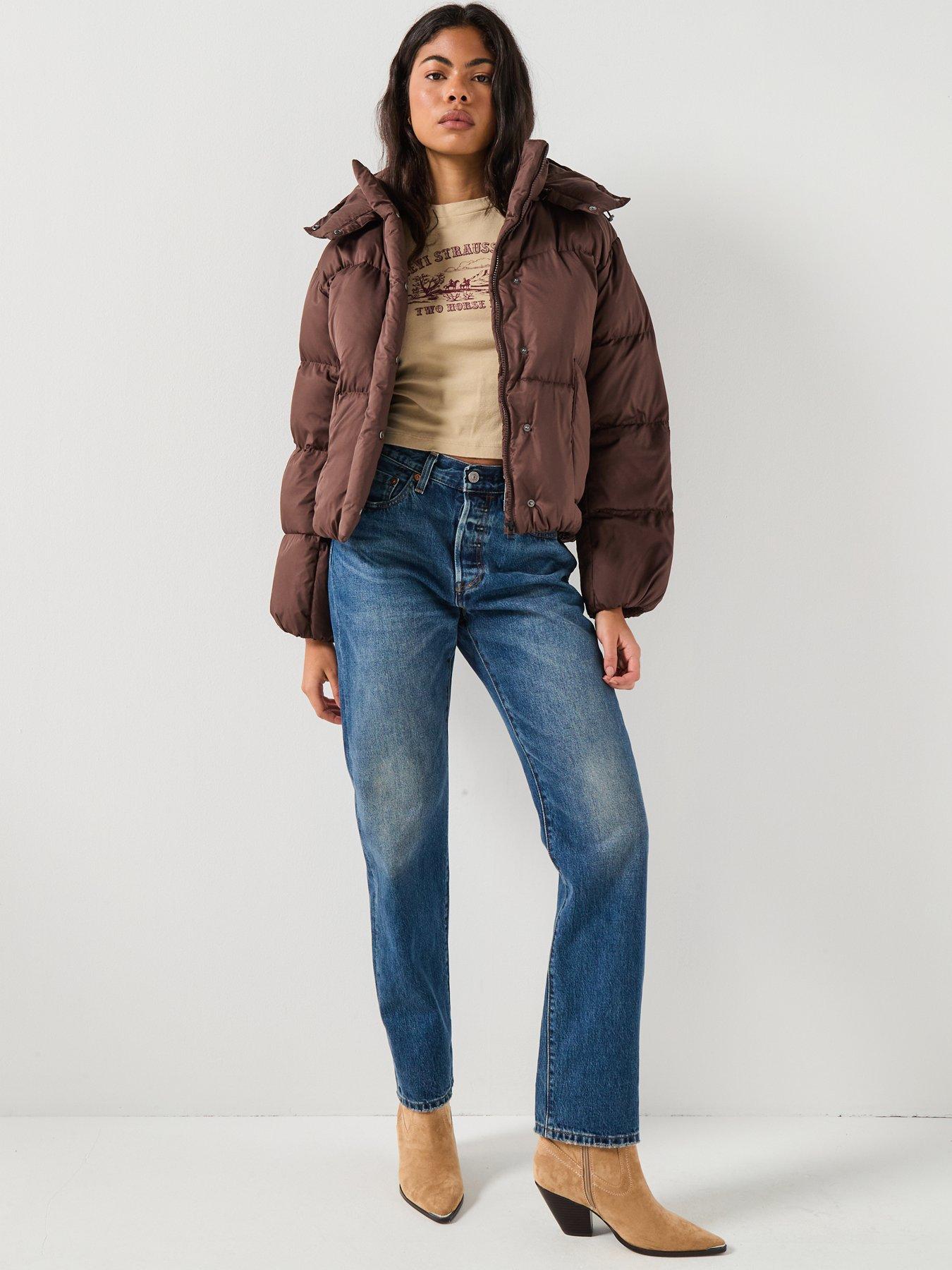 Levi's Western Bubble Short Puffer - Bracken - Brown | Very