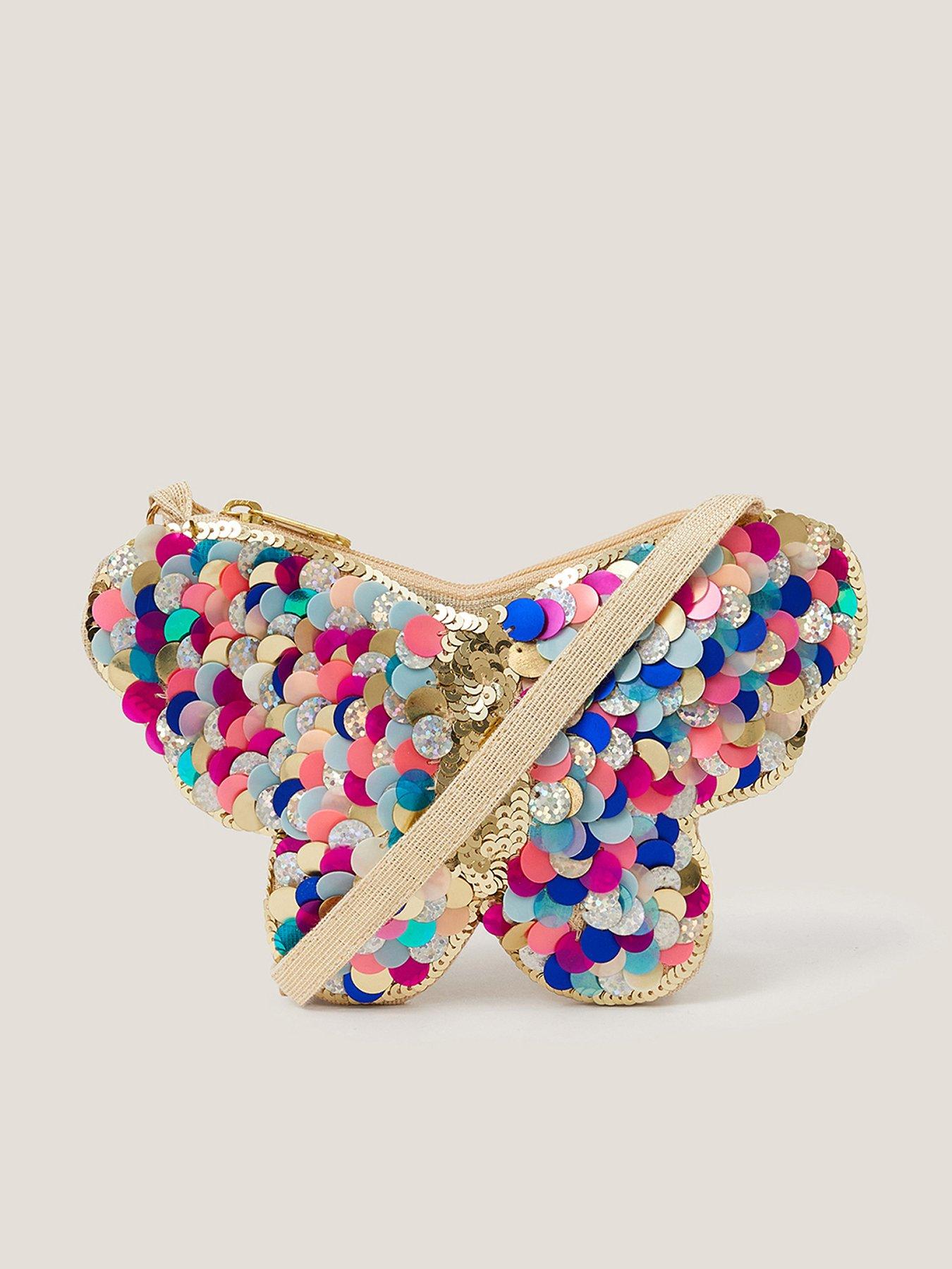 Monsoon Girls Butterfly Purse Bag - Pink | Very