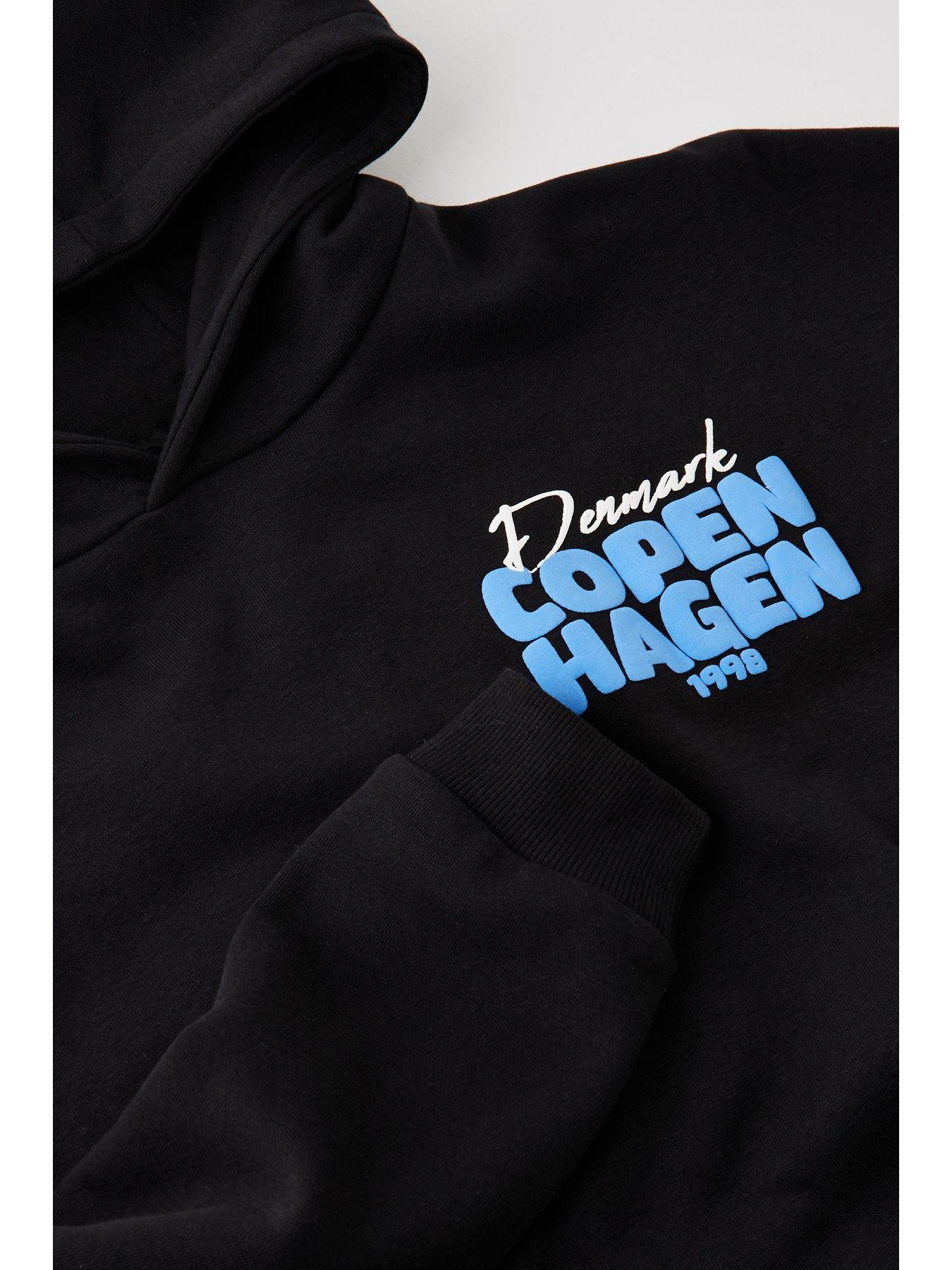The Very Collection Boys Graphic Drop Shoulder Hoodie - Black | Very