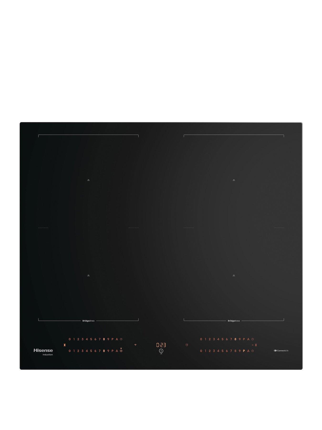 Hisense Hi8 HI6443BSCWF 60cm Induction Hob with Area Flex - Black | Very