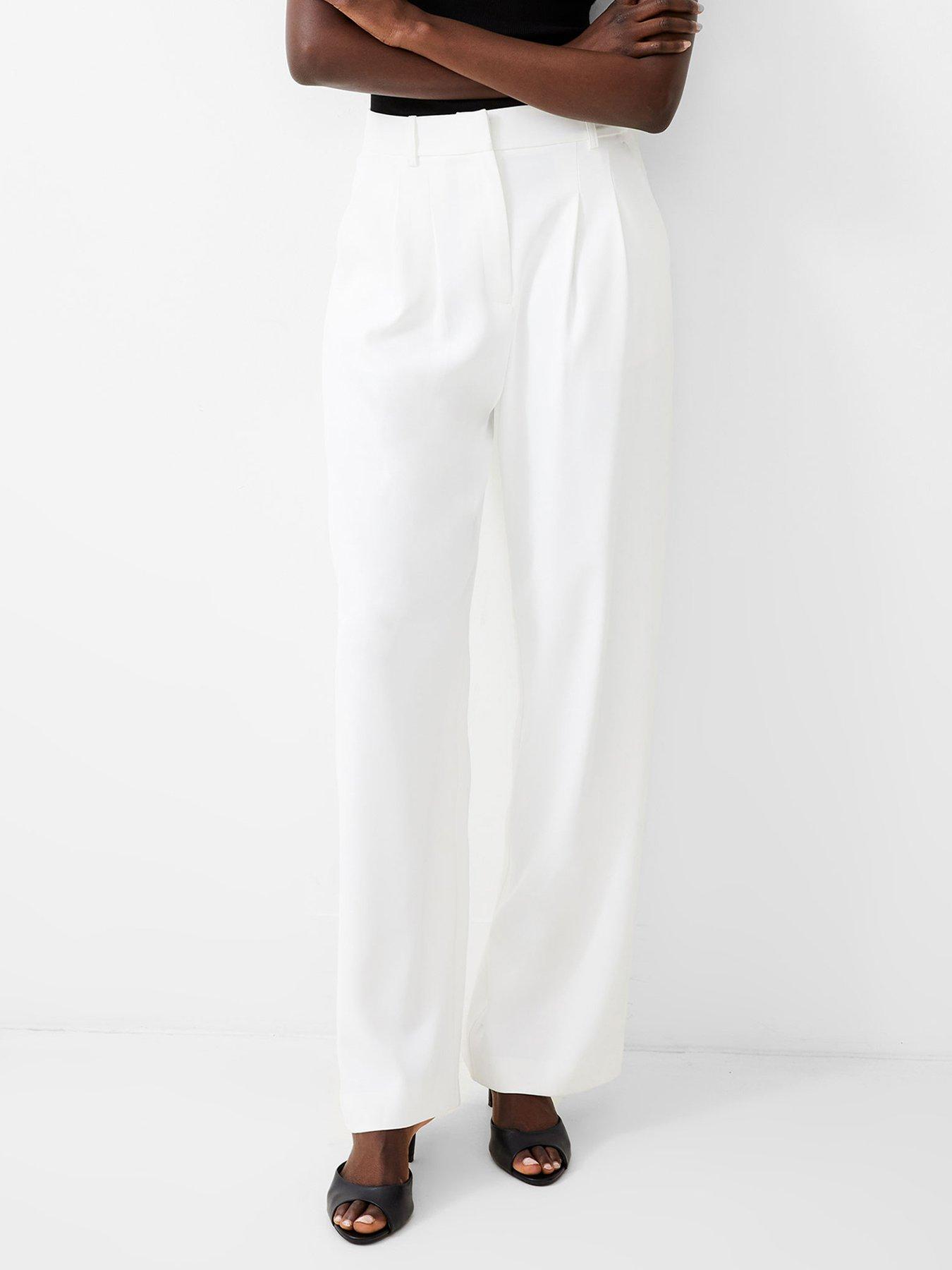 French Connection Suit Trousers With Concealed Pockets - White | Very