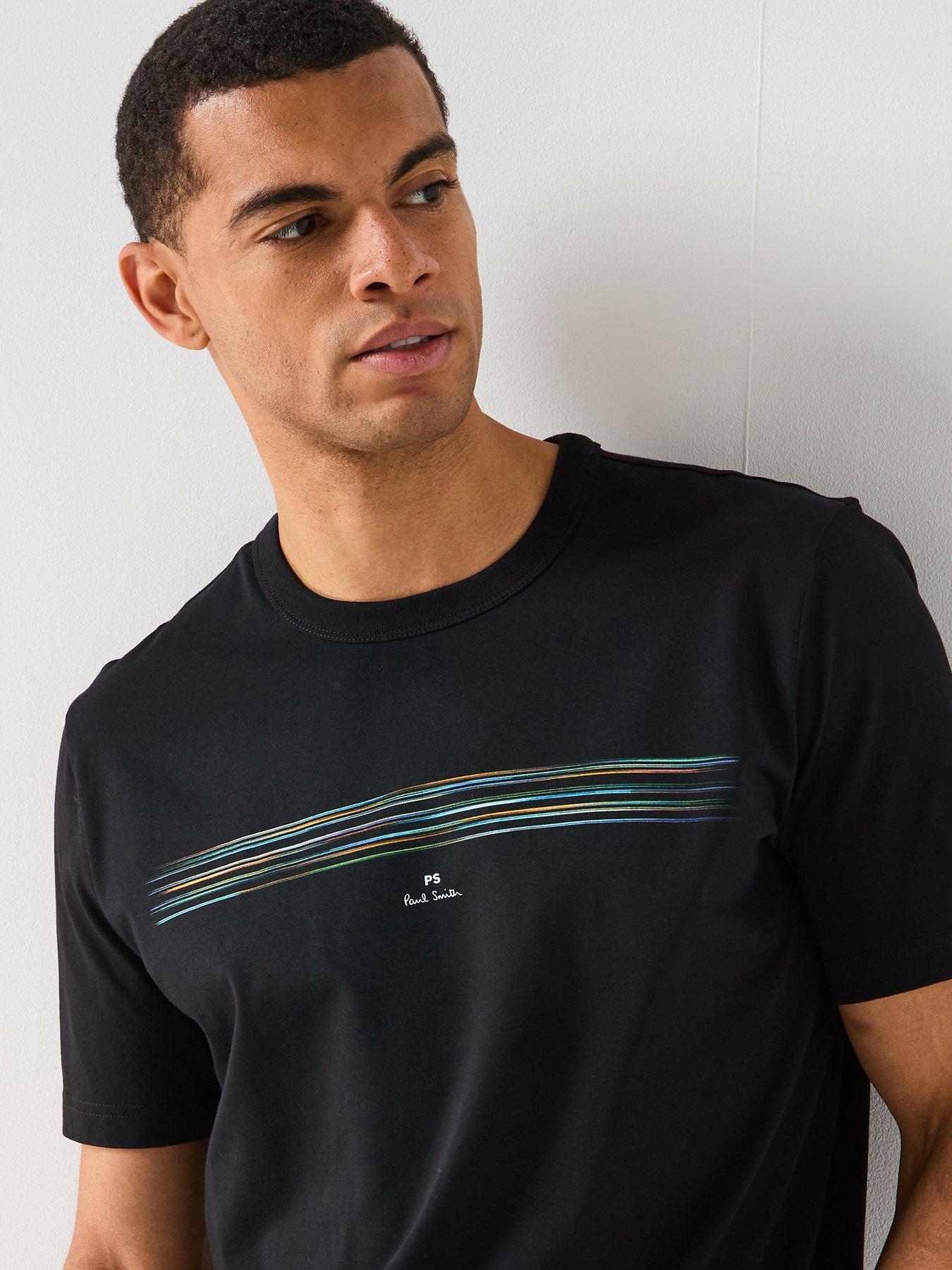 PS PAUL SMITH Stripe Graphic Logo T-Shirt - Black | Very