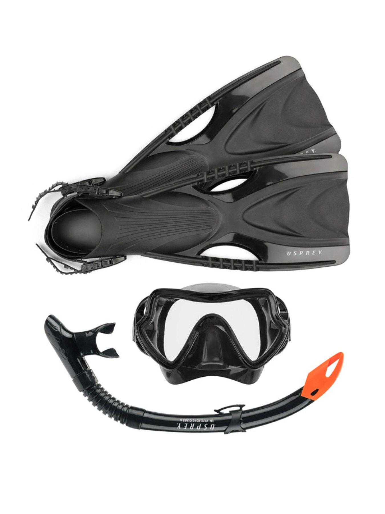 Osprey Action Sports Adult 3 Piece Diving Set with Mask, Snorkel and ...