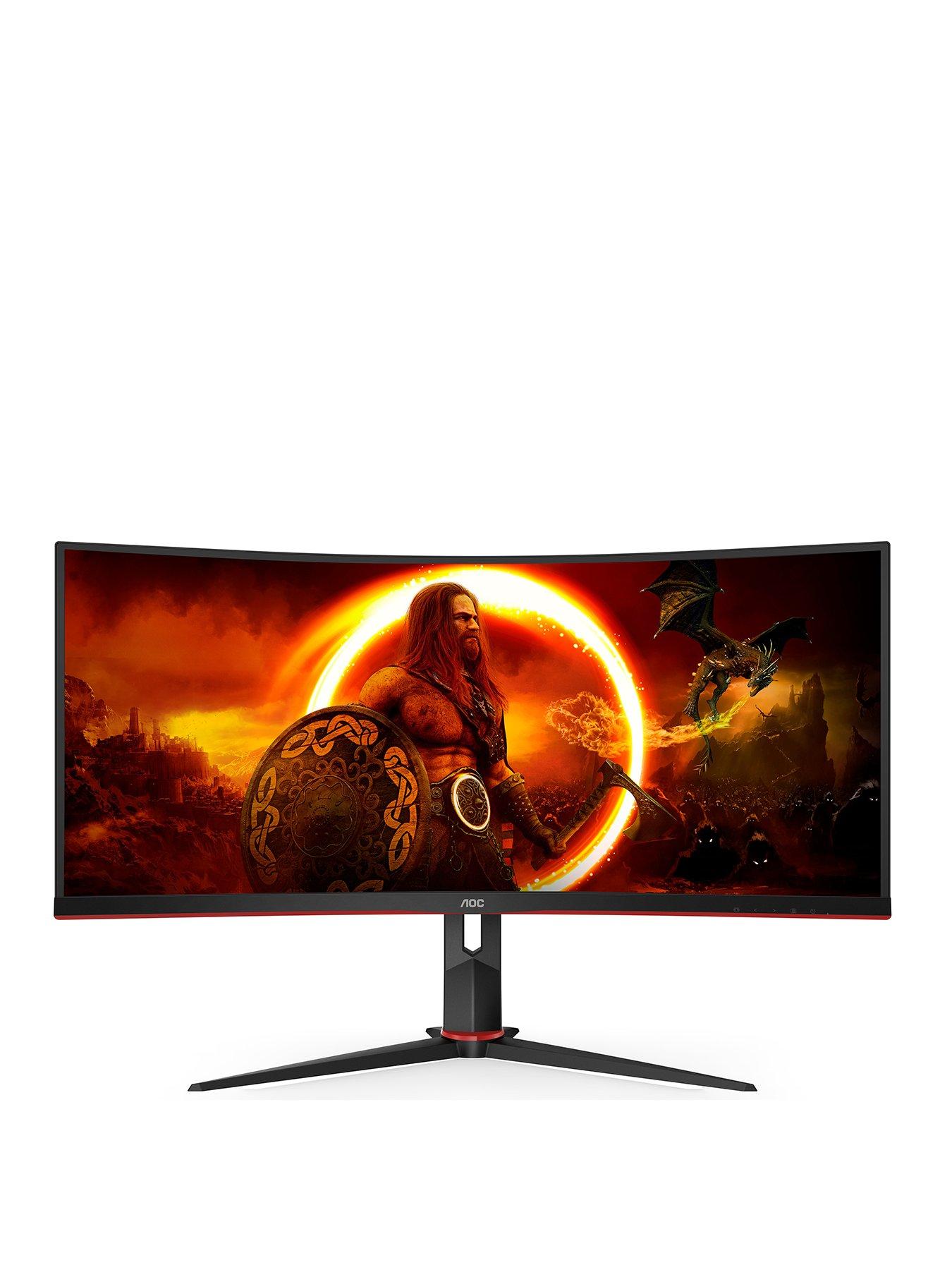 AOC CU34G2XP/BK 32in UWQHD (3440x1440) 180Hz Fast VA Gaming Monitor ...
