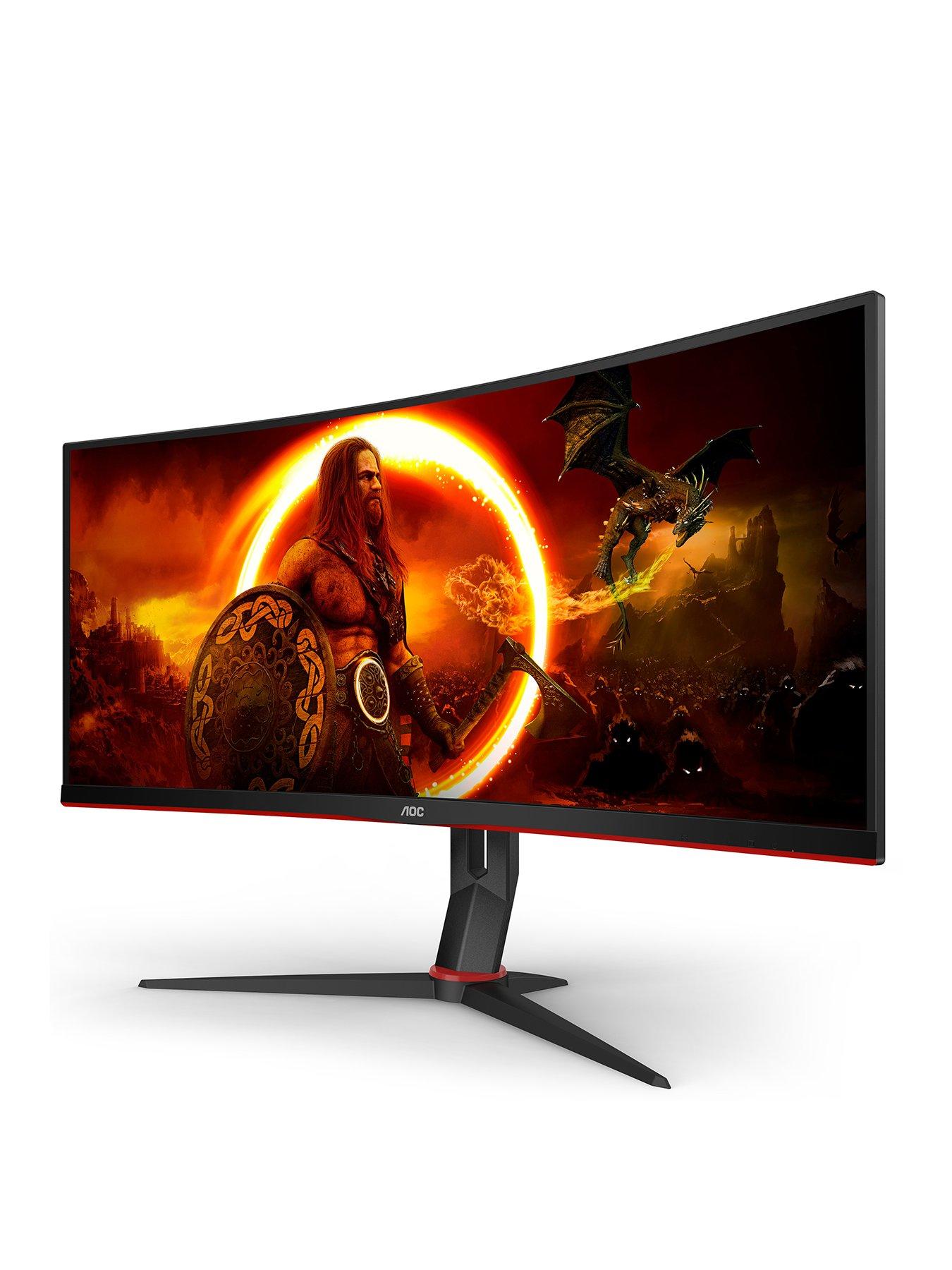 AOC CU34G2XP/BK 32in UWQHD (3440x1440) 180Hz Fast VA Gaming Monitor ...