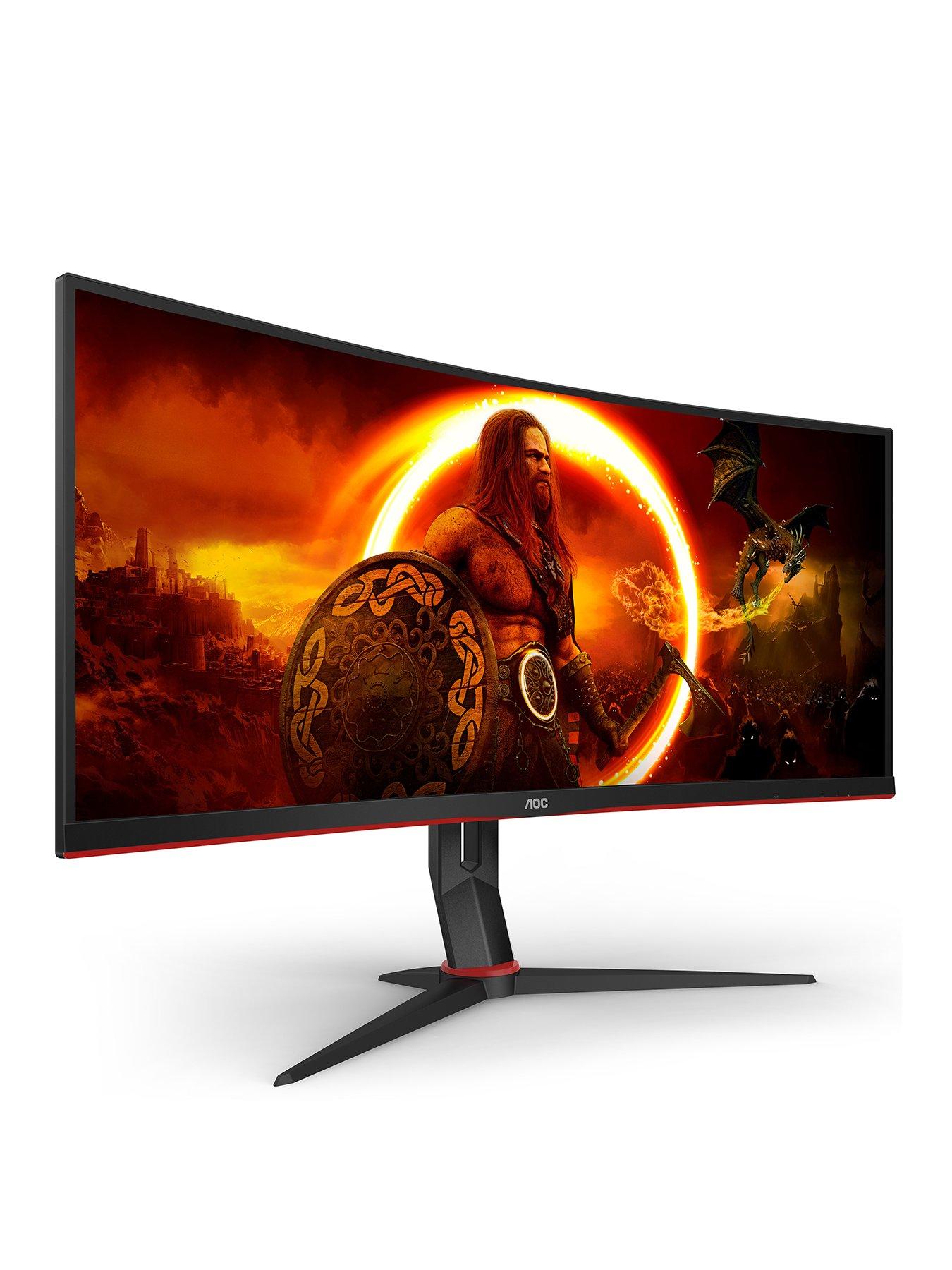AOC CU34G2XP/BK 32in UWQHD (3440x1440) 180Hz Fast VA Gaming Monitor ...