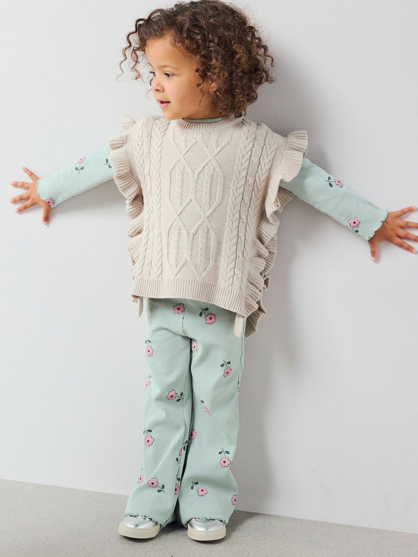 The Very Collection Girls Knitted Rib Top And Leggings With Knitted ...