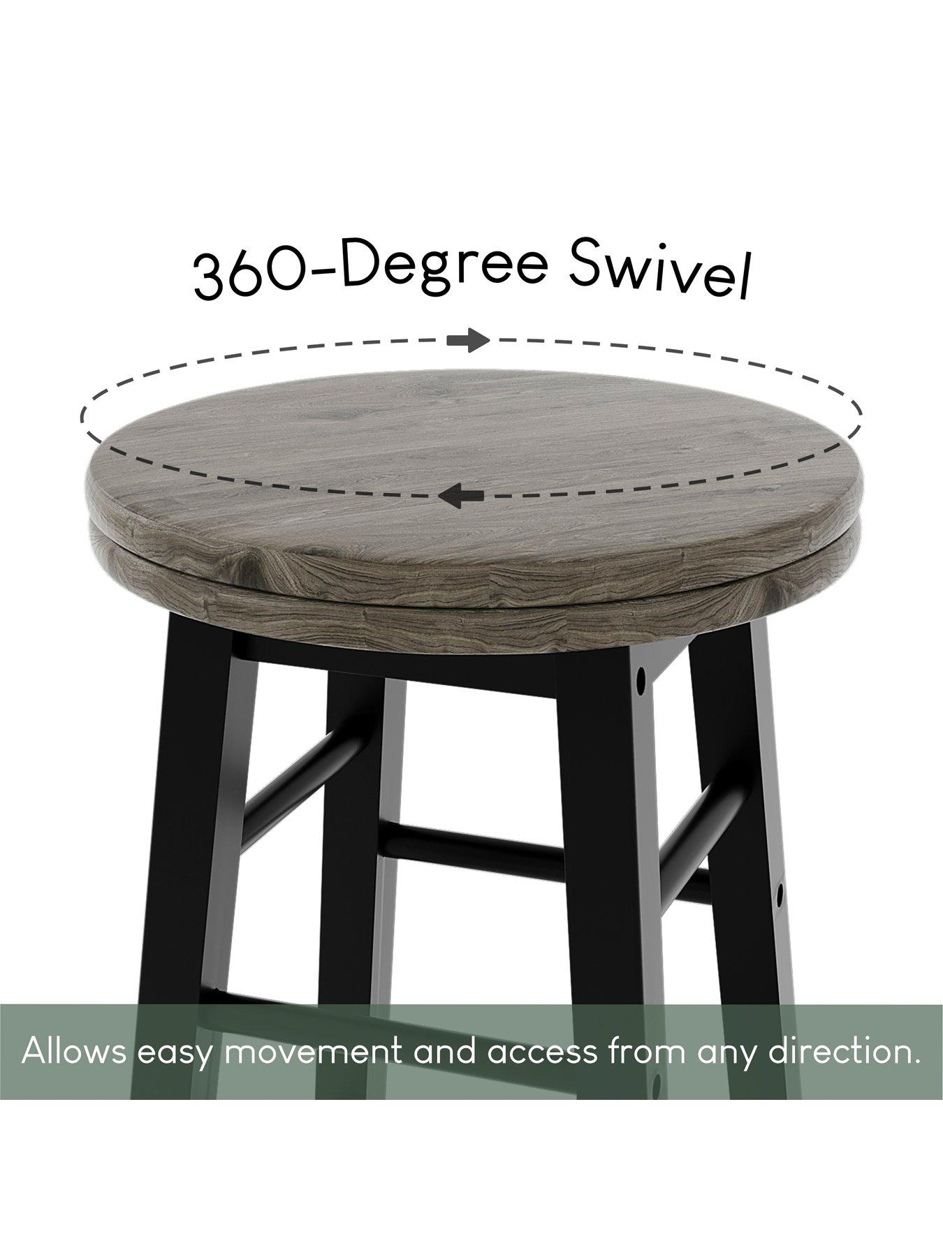 Vida Designs Chef Vida Wooden Revolving Bar Stool | Very