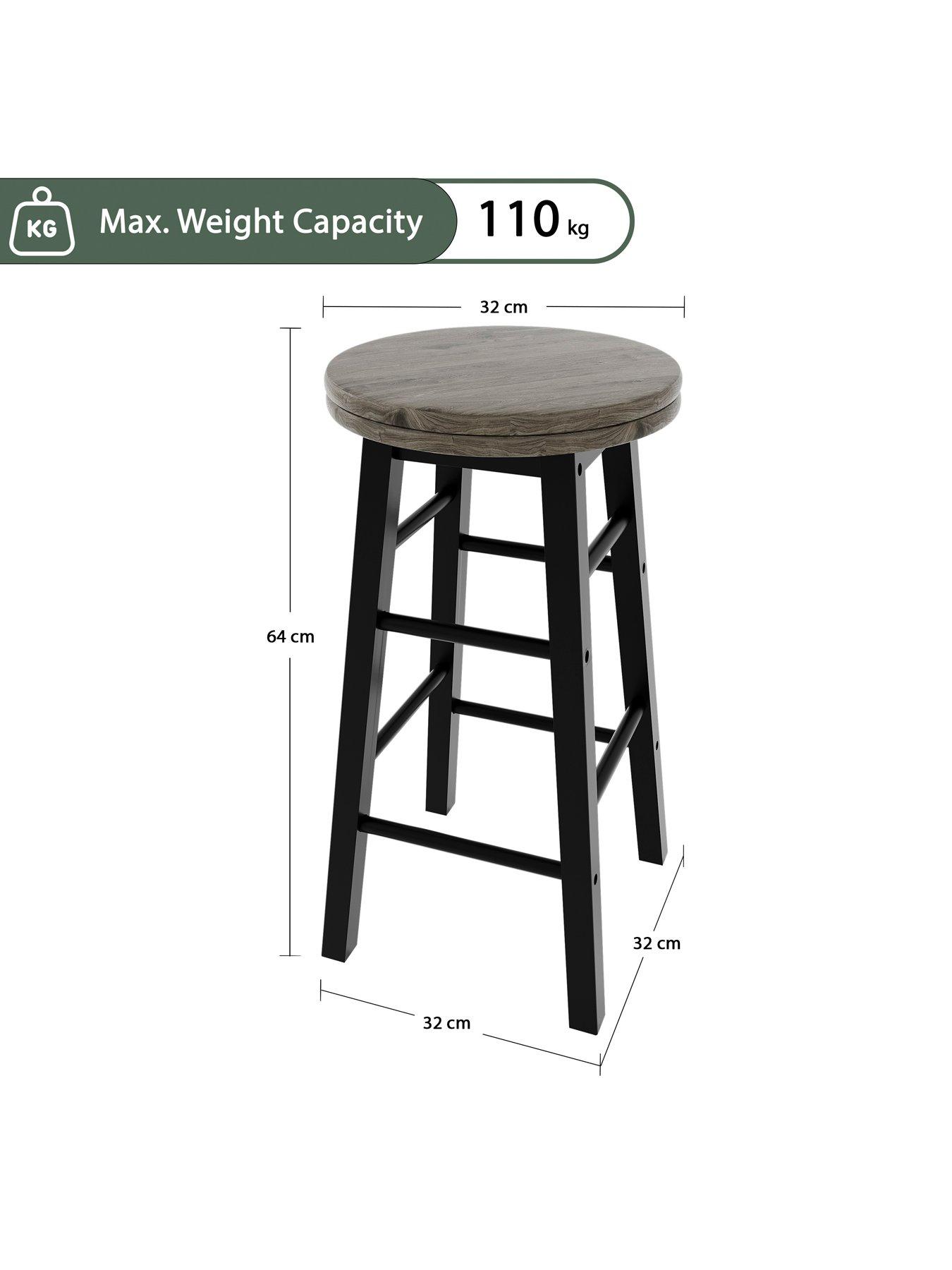 Vida Designs Chef Vida Wooden Revolving Bar Stool | Very