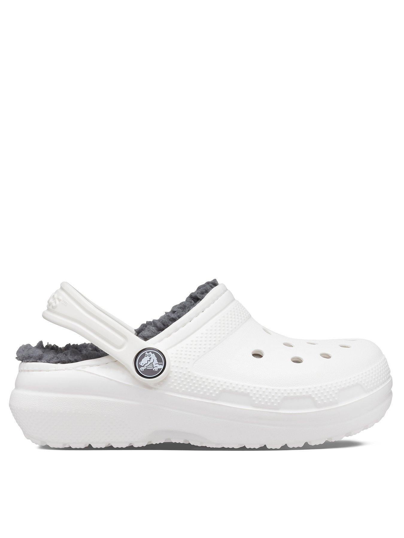 Crocs Infant / Junior Classic Lined Clogs T - White | Very