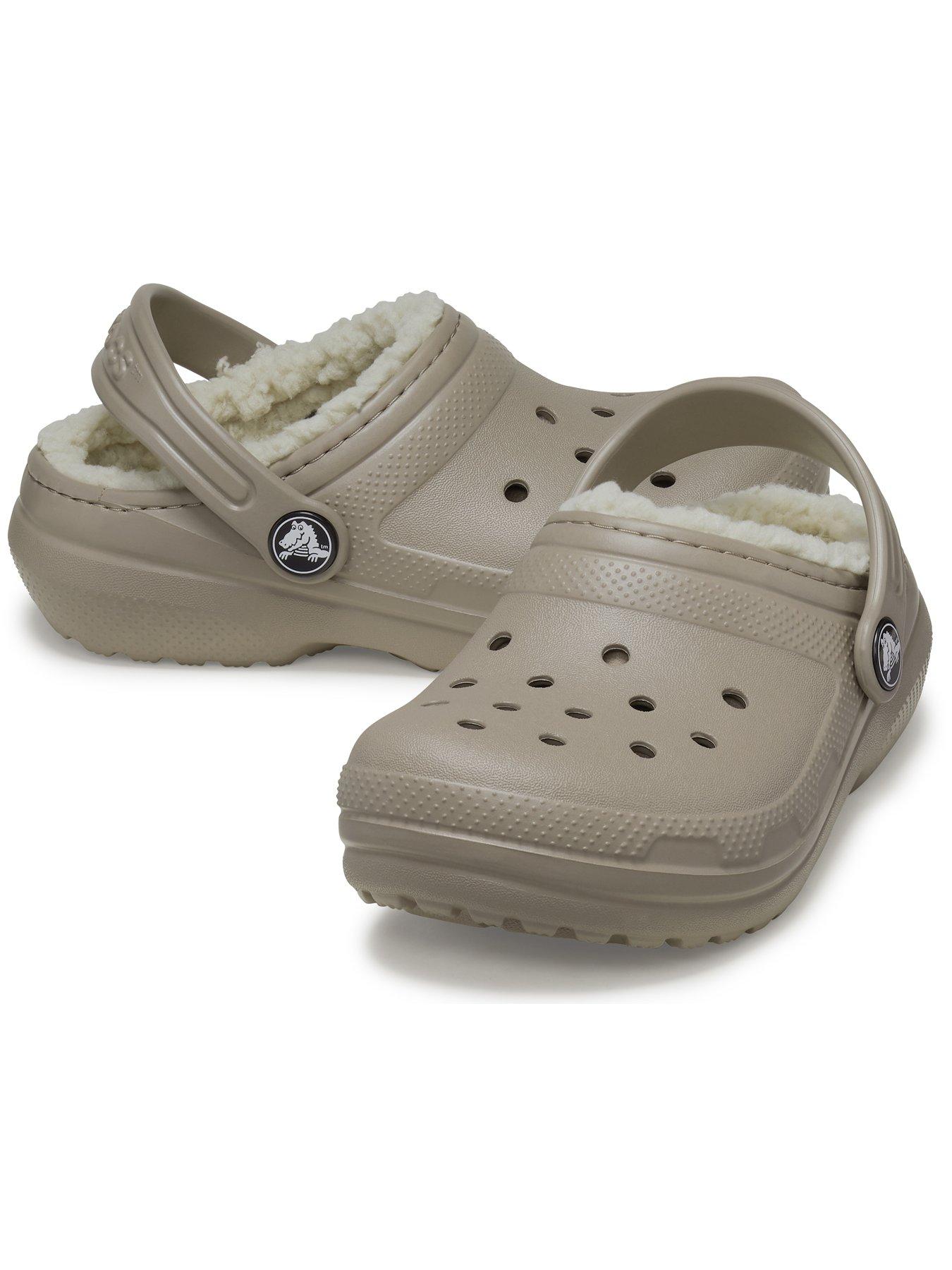 Crocs Infant / Junior Classic Lined Clog - Grey | Very