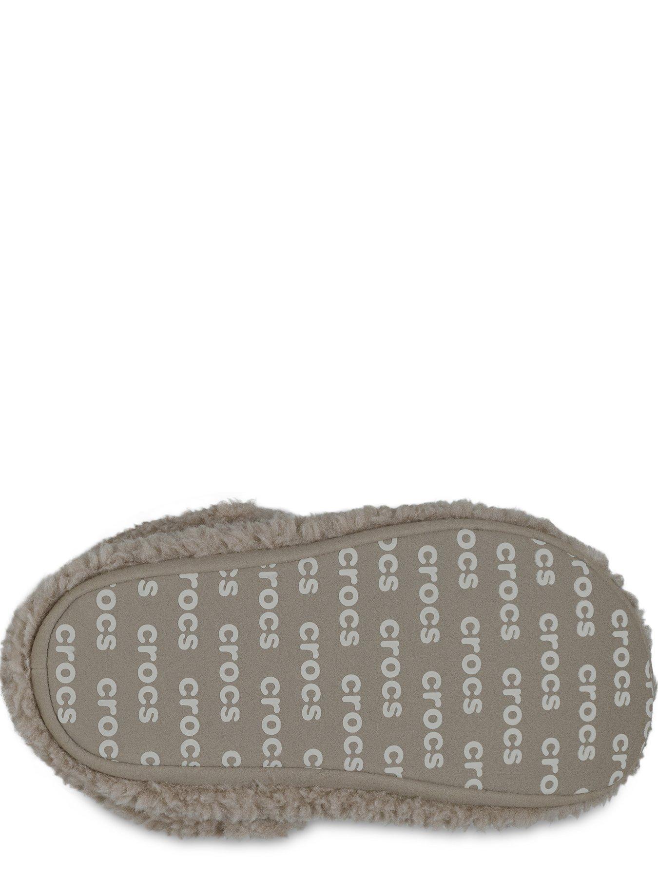 Crocs Junior/Youth Classic Cozzzy Slippers - Grey | Very