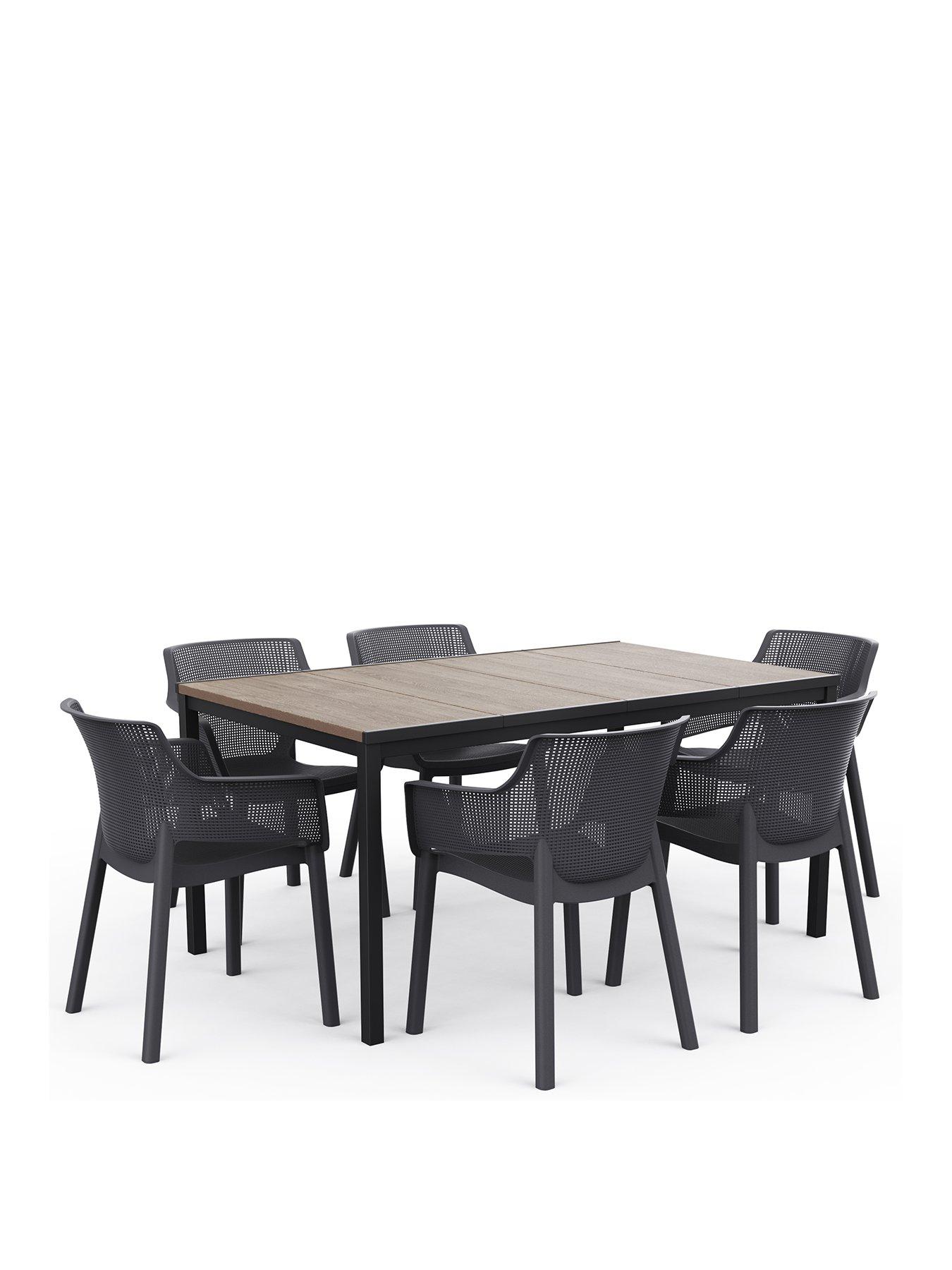 Keter Porto Table + 6 Elisa Chairs | Very