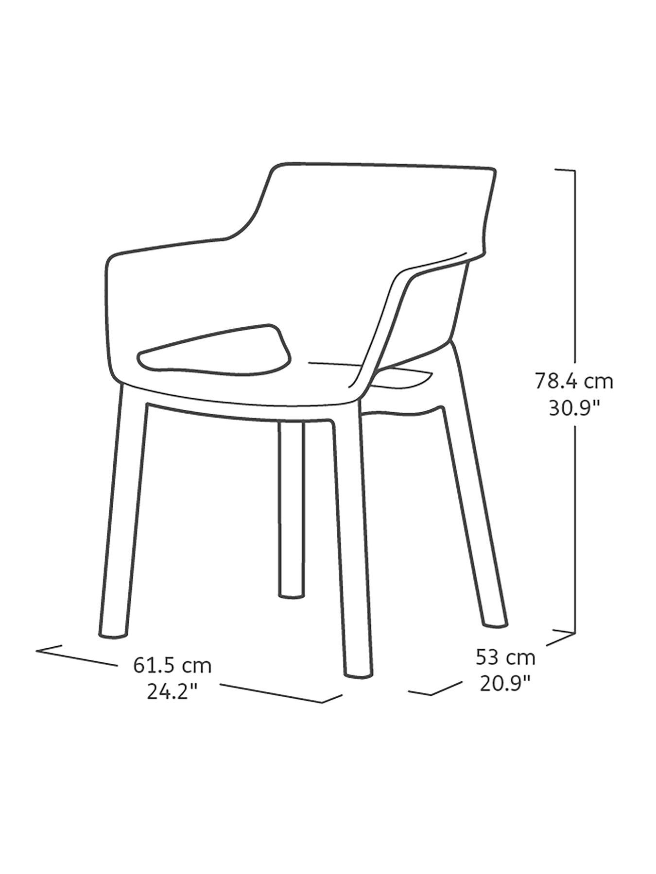 Keter Porto Table + 6 Elisa Chairs | Very
